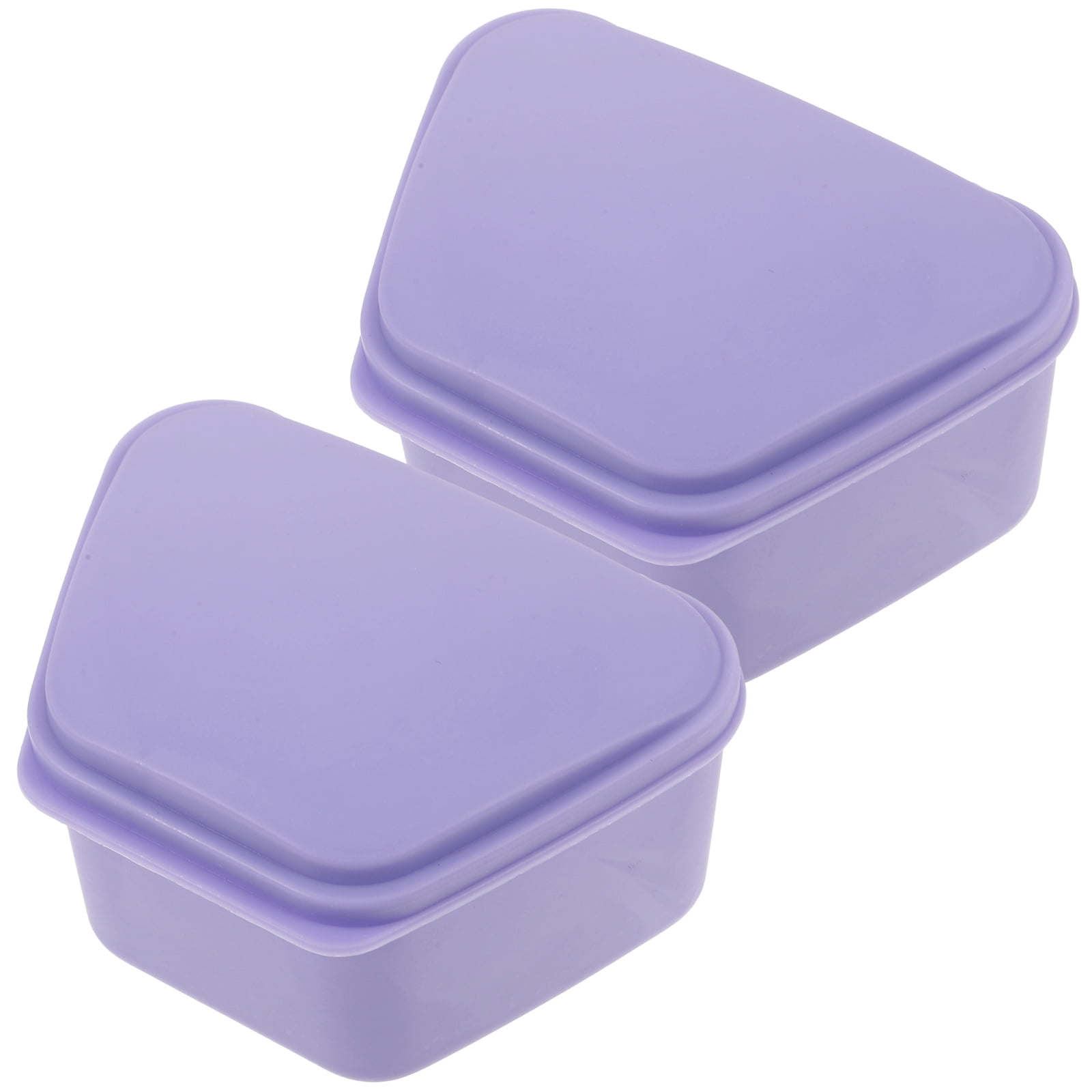 2 Pcs Small Case Box Denture False Teeth Travel Accessories Portable ...