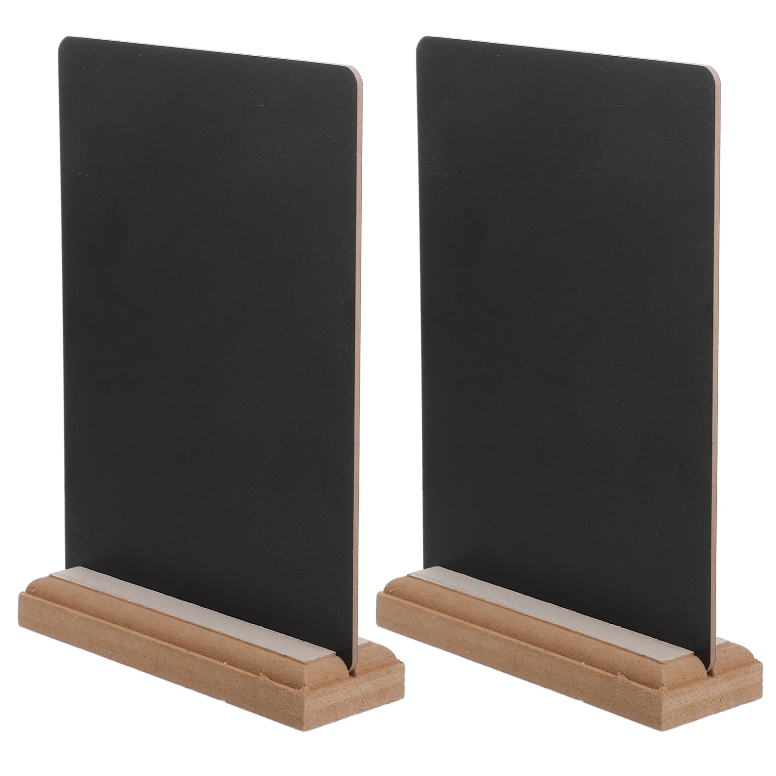 2 Pcs Small Chalk Board with Stand Tabletop Chalkboard Black - Walmart.com