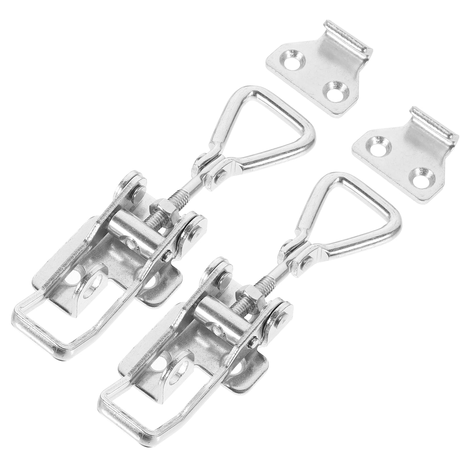 2 Pcs Small Latch Clamp Toggle for Door Zipper Pro Pull Metal Cabinet ...