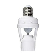 Motion Sensor Light Socket, E27 Motion Activated Light Bulb Holder Auto ...
