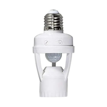 Motion Sensor Light Socket, E27 Motion Activated Light Bulb Holder Auto ...