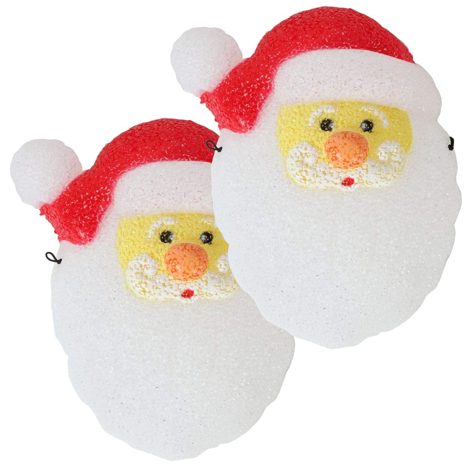 2 Pcs Snowman Head Christmas Outdoor Light lightpost / Lamppost Cover ...