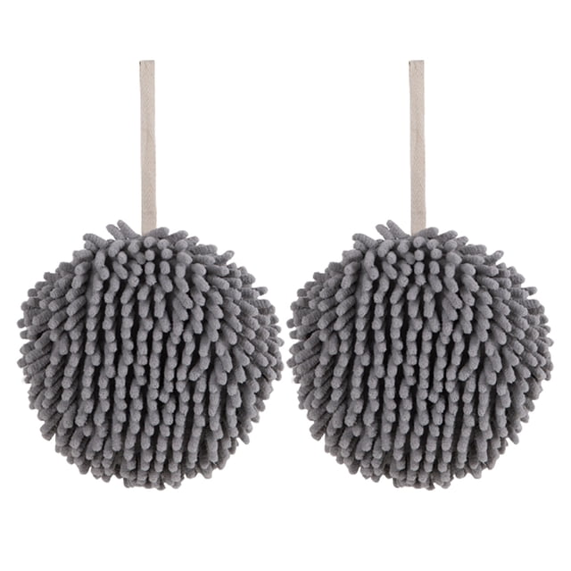 2 Pcs Soft Hand Dry Hanging Ball Towels - Plush Ball Towels Are ...
