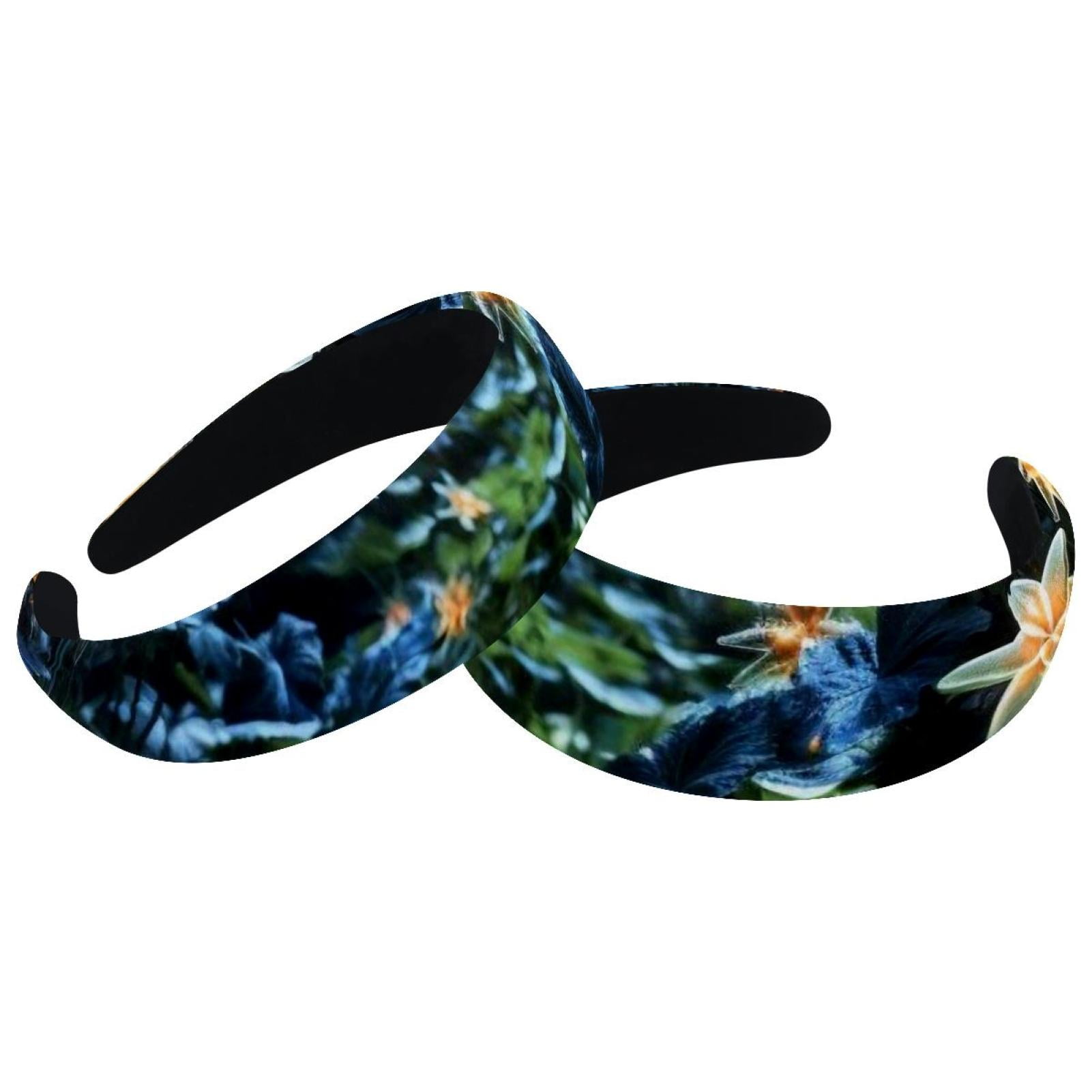 2 Pcs Soft Wide Headbands Printed Accessories for Women and Girls ...