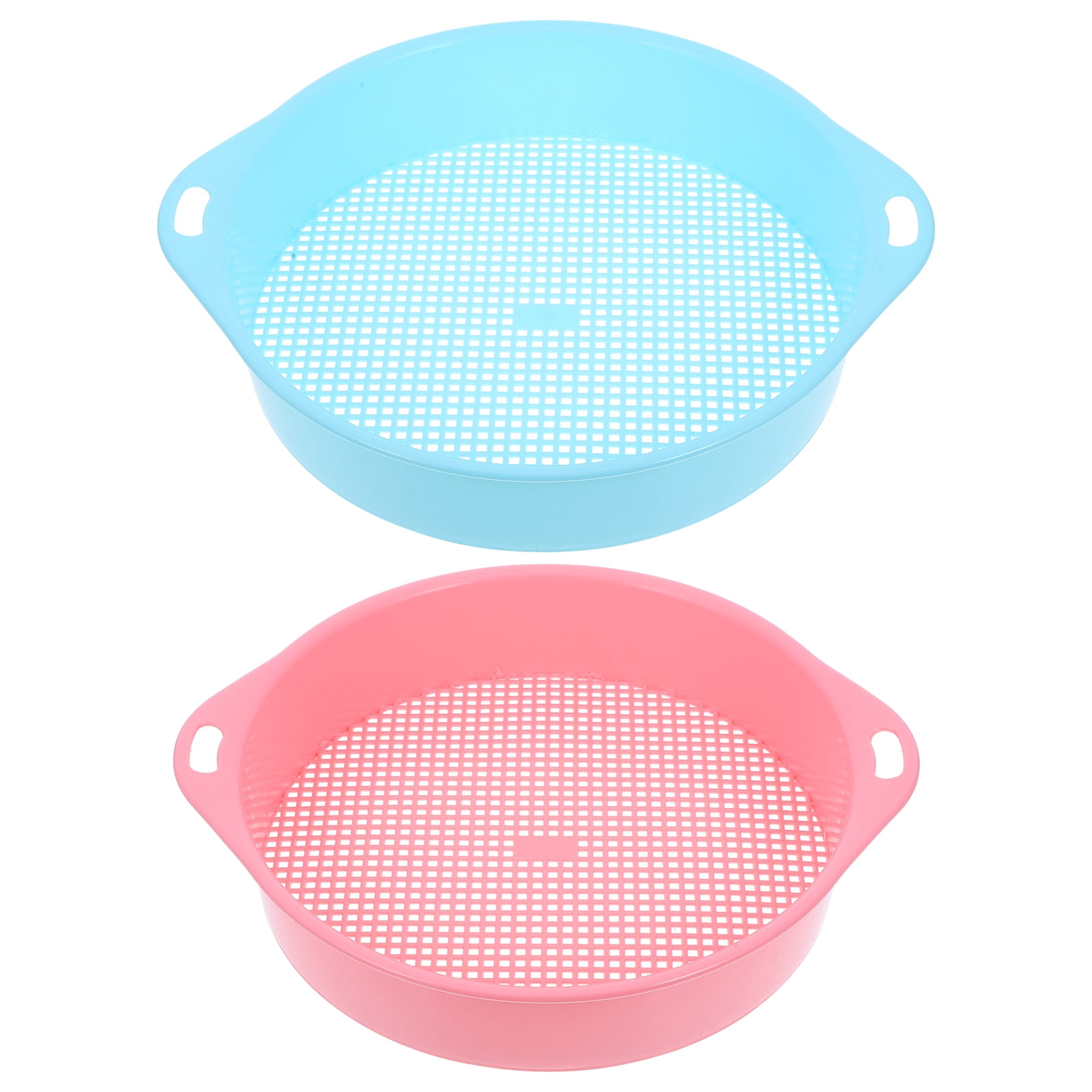 2Pcs Garden Soil Sifter Manual Sieve for Gardening with Sifting Pan ...