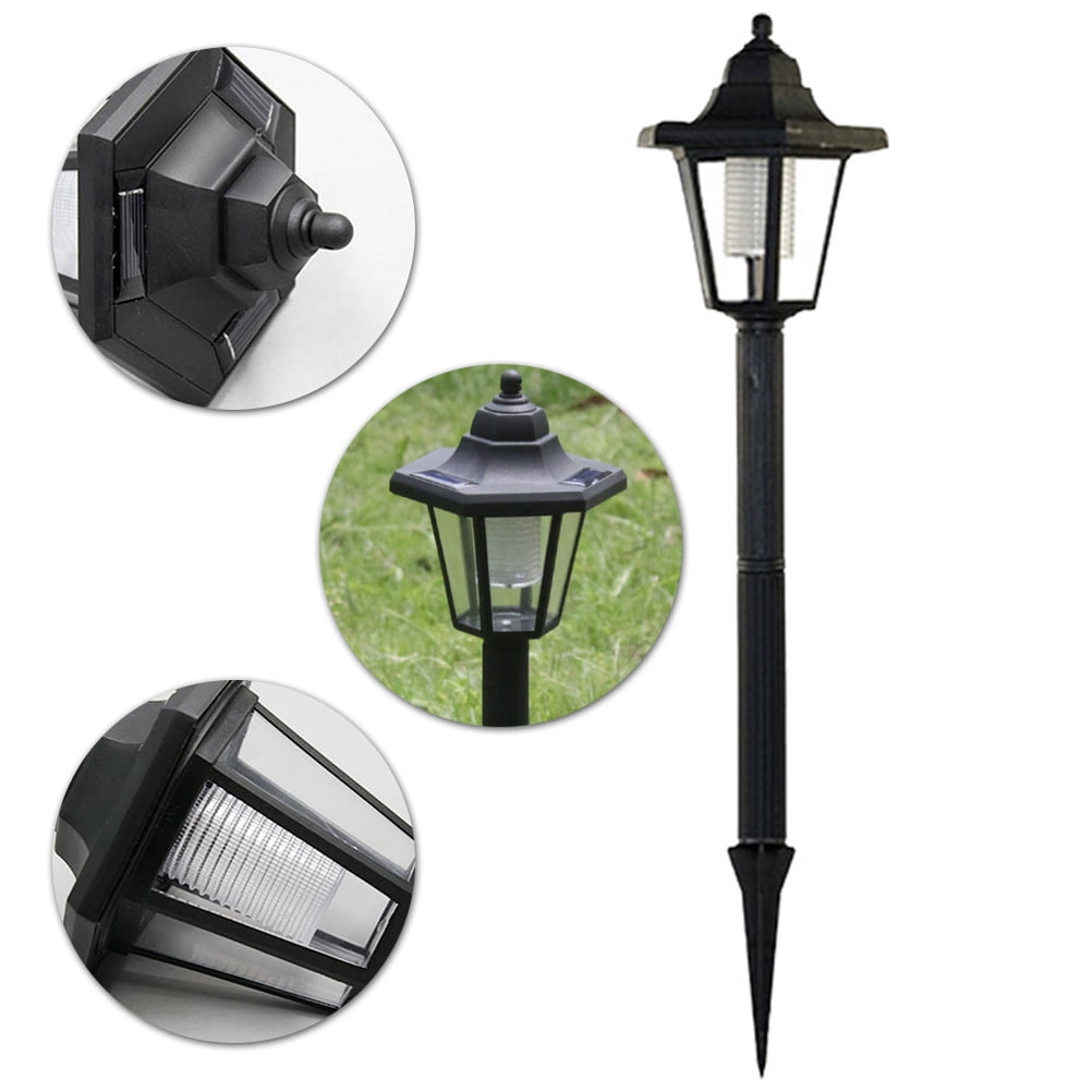 Raindrops Solar LED Lights for Garden Black ABS Solar Panel Lights ...