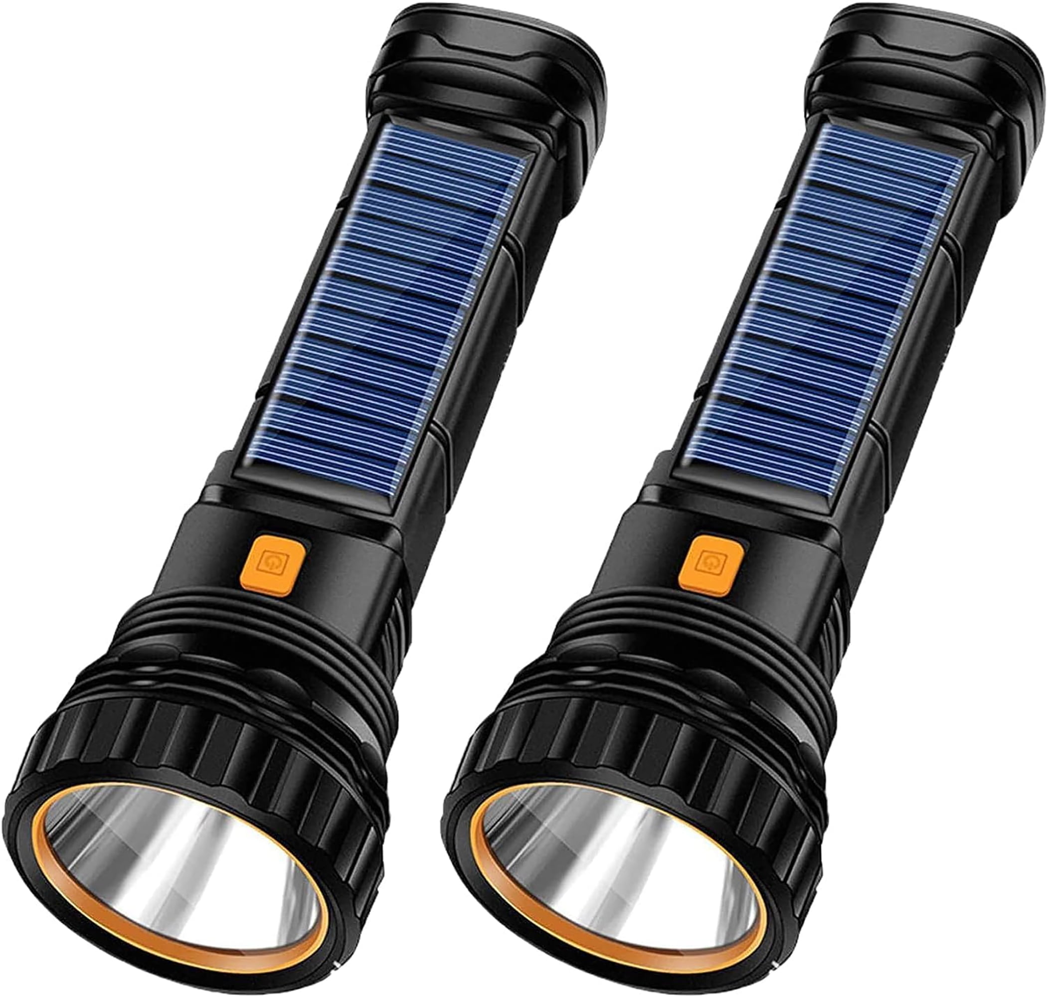 E-SHIDAI Solar Rechargeable 1000 Lumens LED Flashlight, Emergency ...