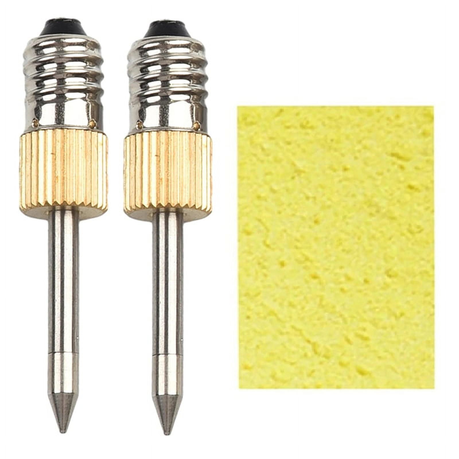 2 Pcs Soldering Iron Tip with Sponge E10 Interface Welding Tips USB ...