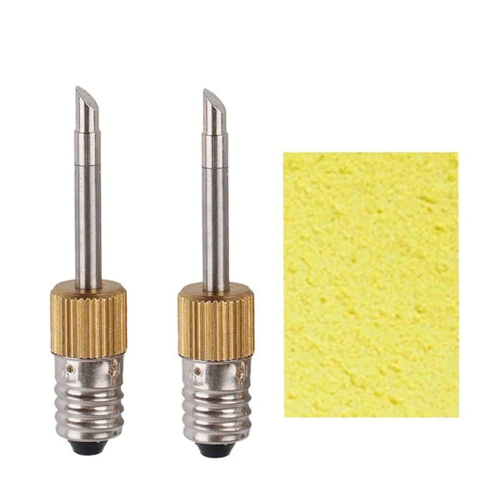 2 Pcs Soldering Iron Tip with Sponge E10 Interface Welding Tips USB ...