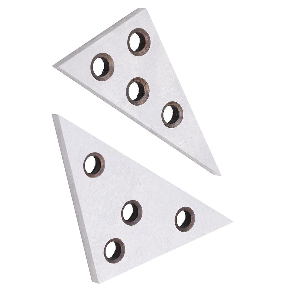 2 Pcs Solid Angle Plates Angle Block Gauge 30-60-90 & 45-45-90 ...