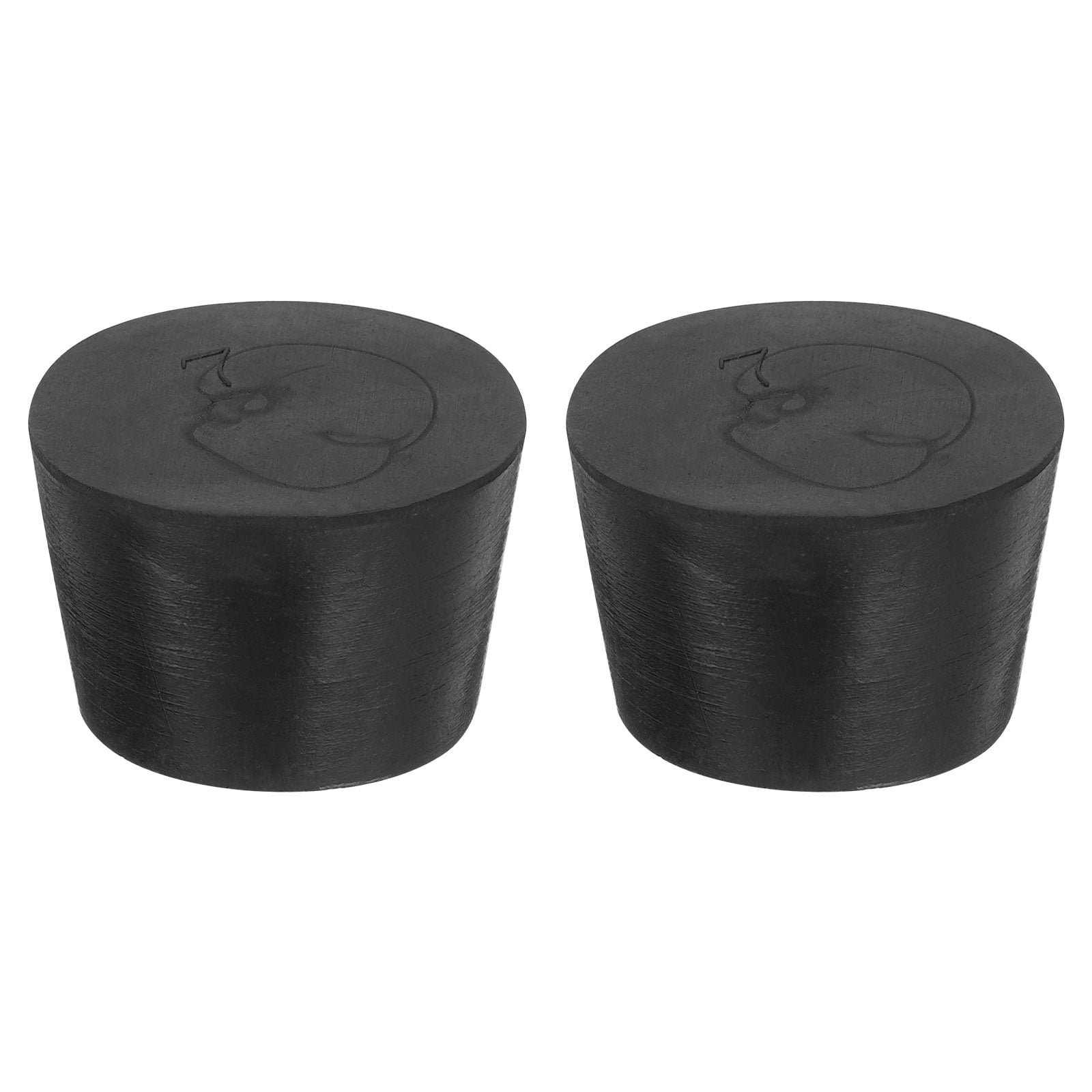 2 Pcs Solid Rubber Stopper, Tapered Lab Seal Tube Stopper Plug for Test ...