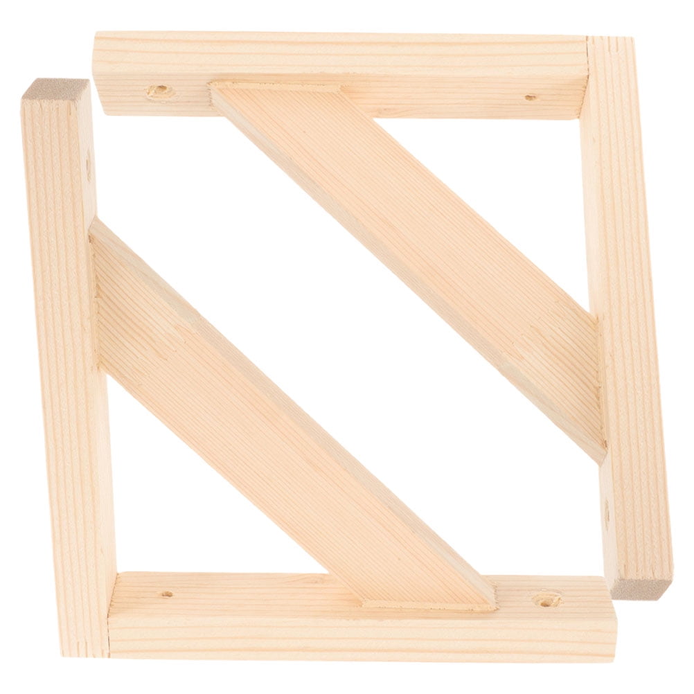 2 Pcs Solid Wood Tripod Stand Aquarium Plant Holder Float Hanger ...