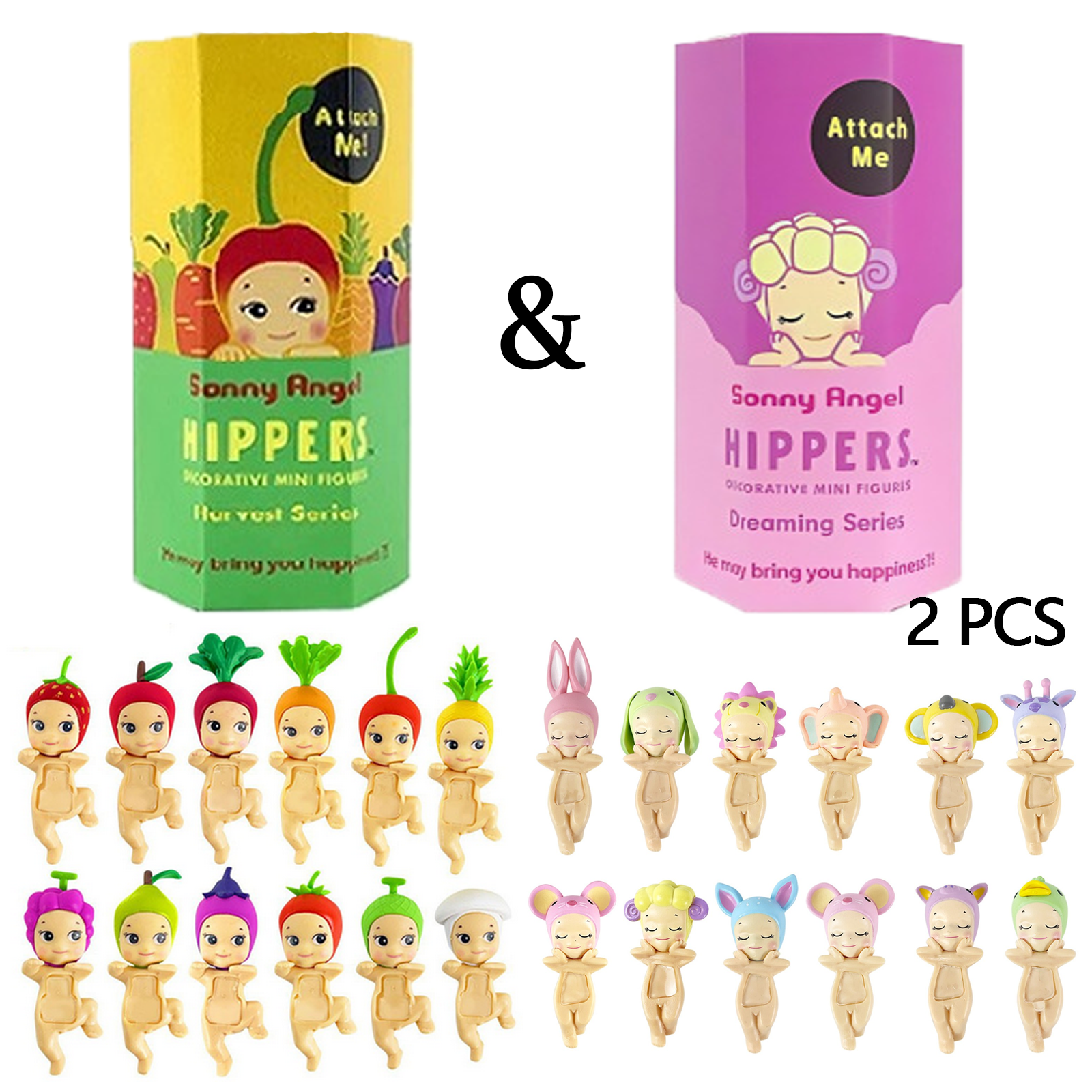 2 Pcs Sonny Angel Babies,Hipper & Dreaming Series,Sonny Angels Figure ...