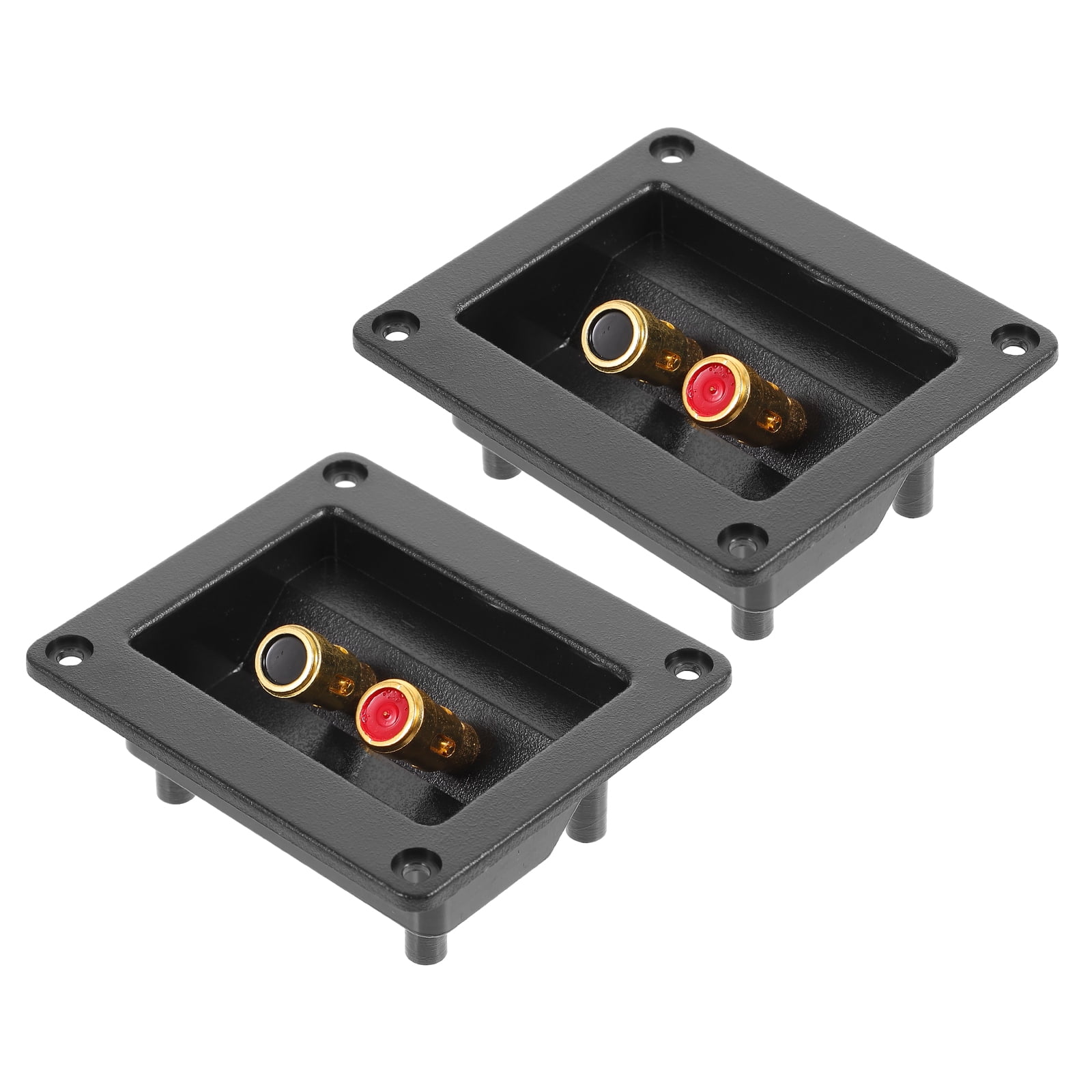 2 Pcs Speakers Terminal Terminals Connectors Cup Subwoofer Square ...