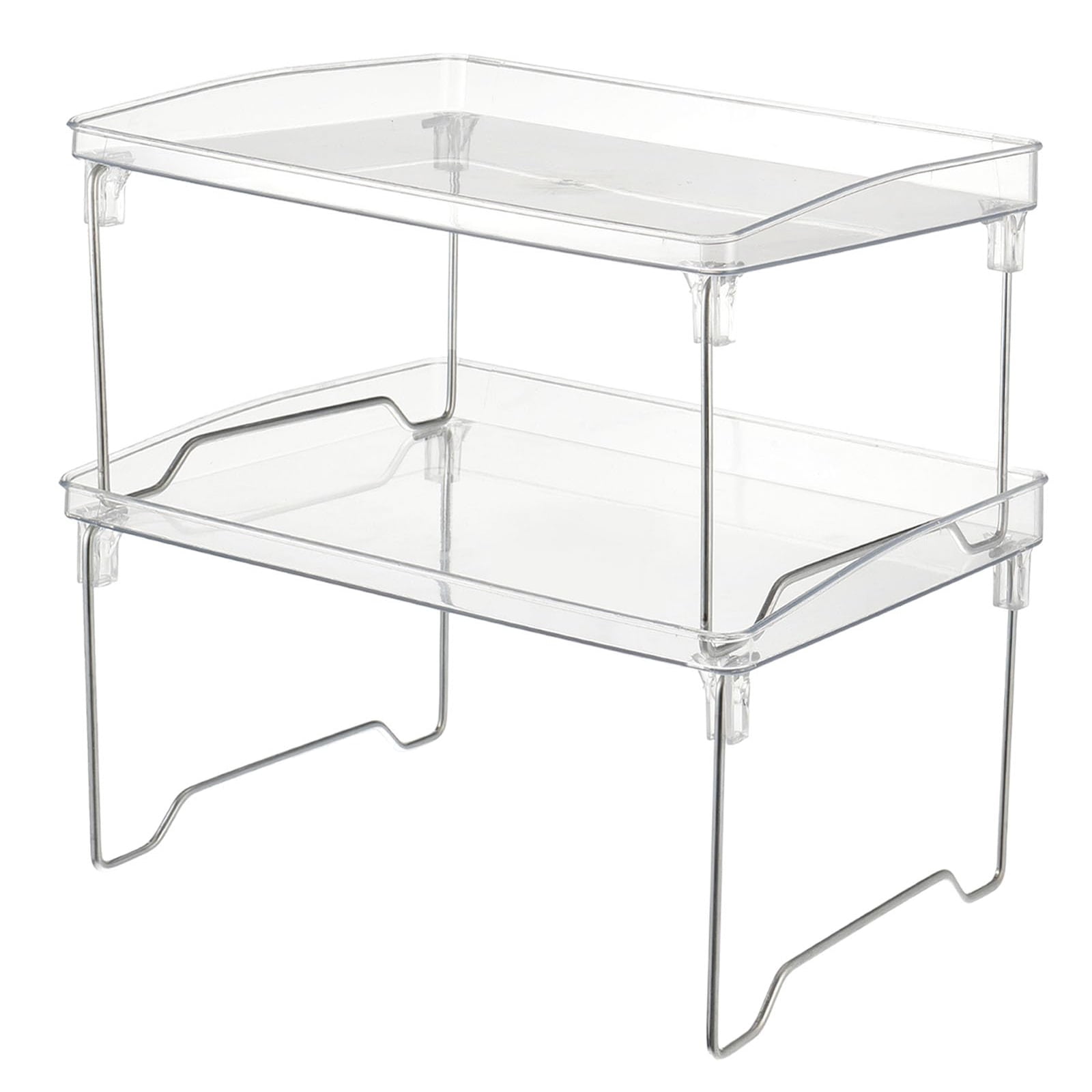 2 Pcs Spice Rack Organizer, Cabinet Organizer Shelf, Stackable Kitchen ...