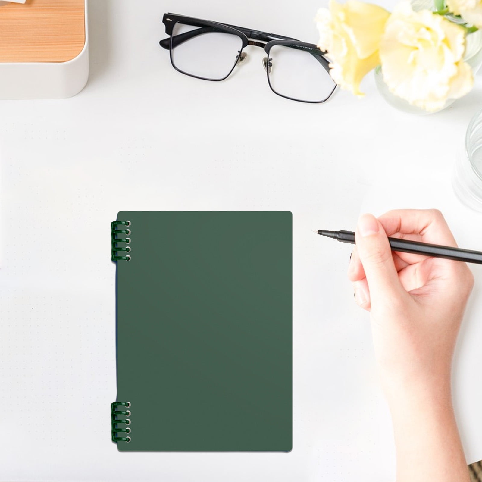 2 Pcs Spiral Notebook, A5 120-Page Journals, Plastic Protective Cover ...