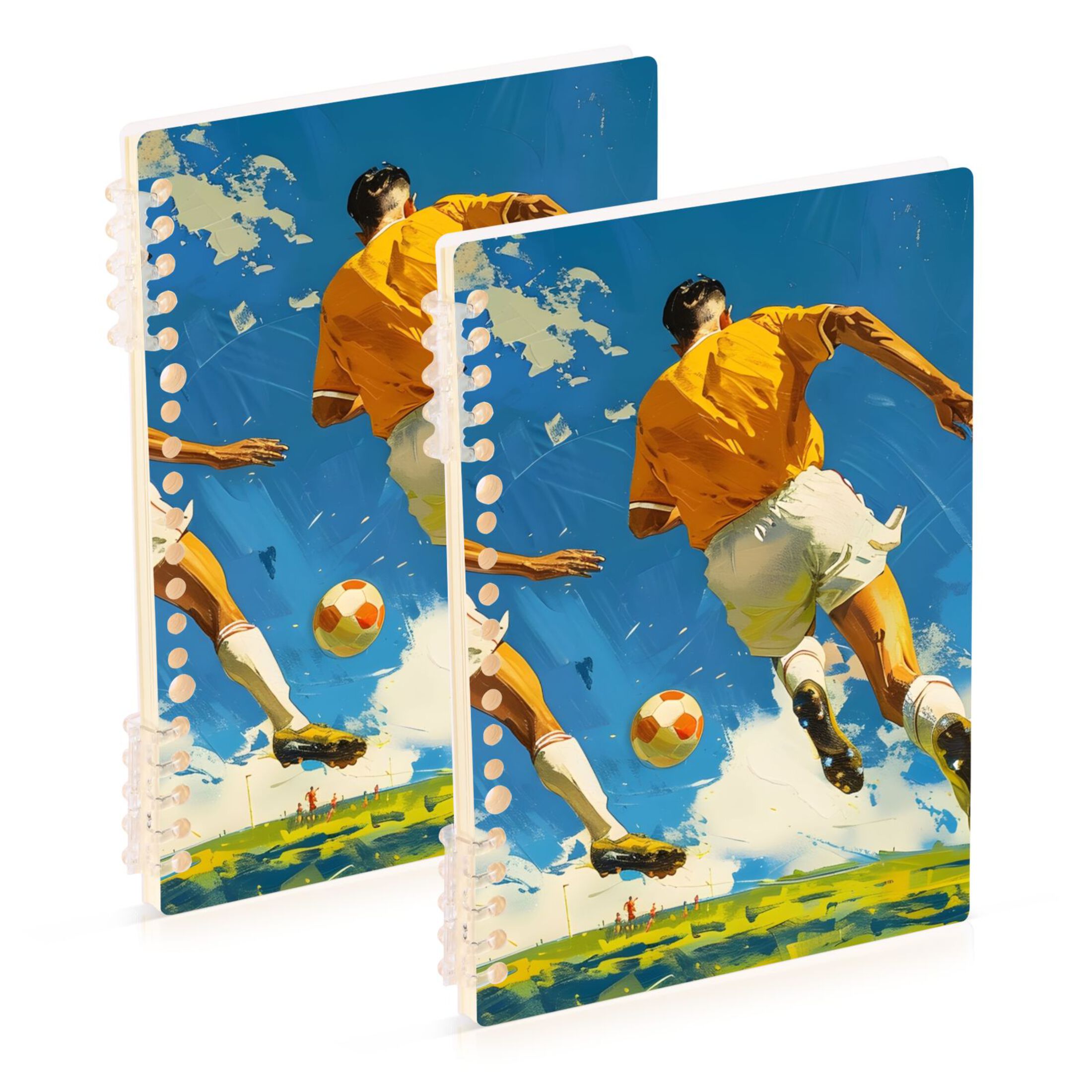 2 Pcs Spiral Notebooks 60 Sheets 120 Pages A5 Journal Notepad 8.3x5.7 ...