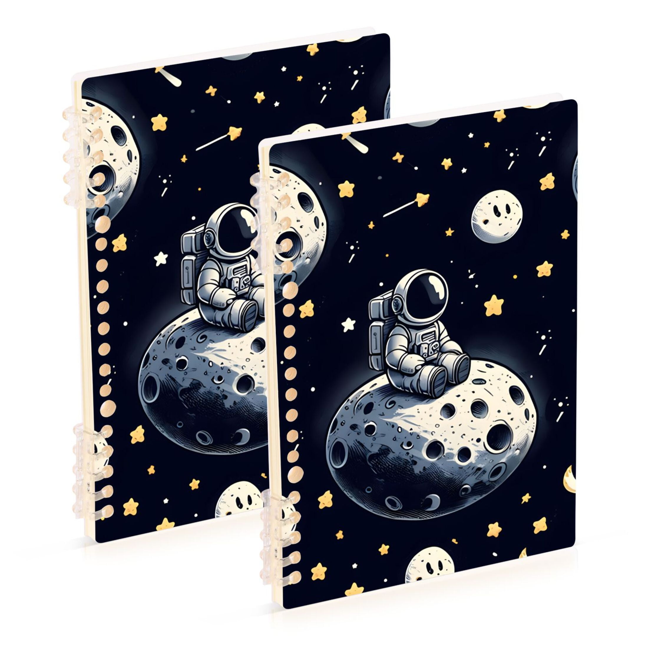 2 Pcs Spiral Notebooks 60 Sheets 120 Pages A5 Journal Notepad 8.3x5.7 ...