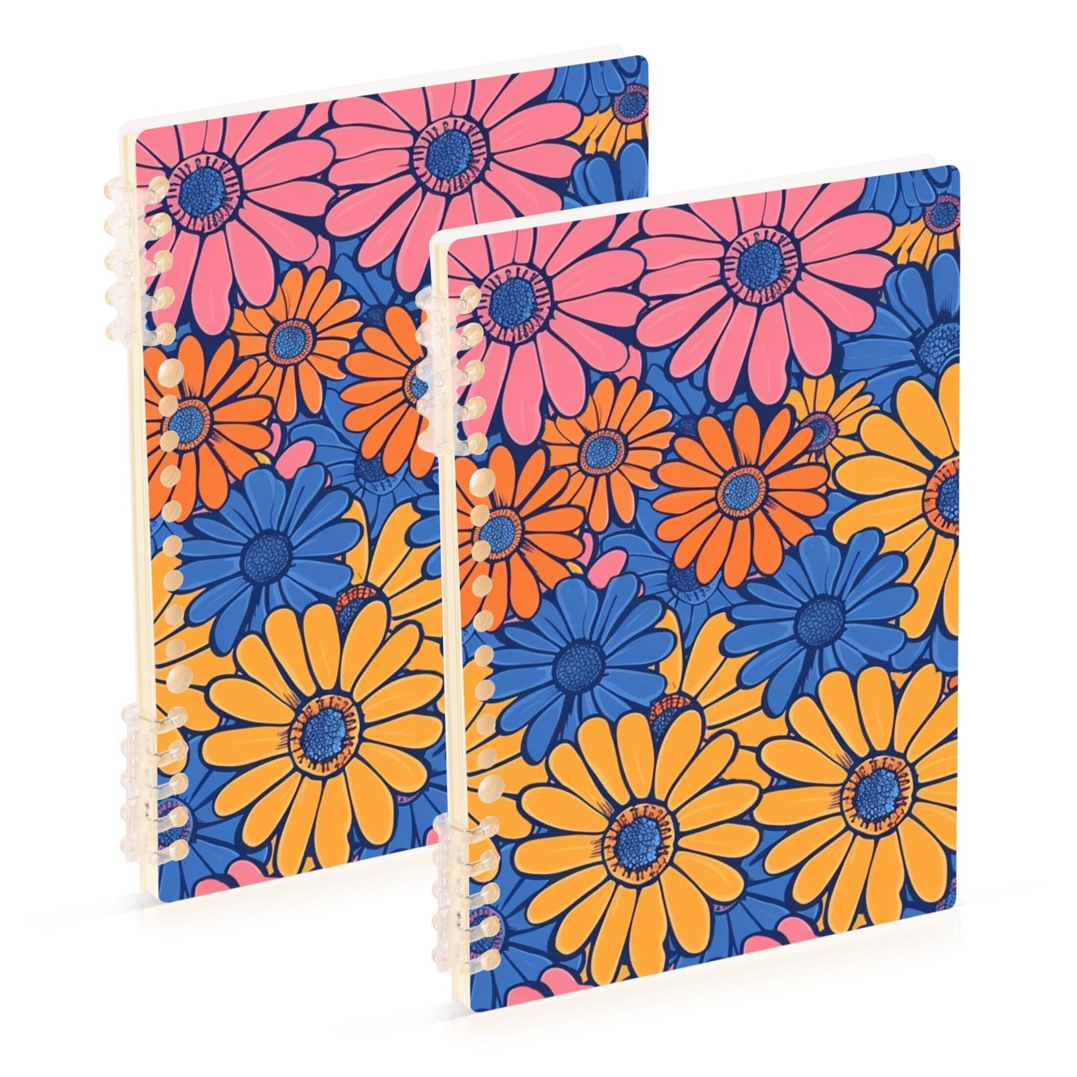 2 Pcs Spiral Notebooks 60 Sheets 120 Pages A5 Journal Notepad 8.3x5.7 ...