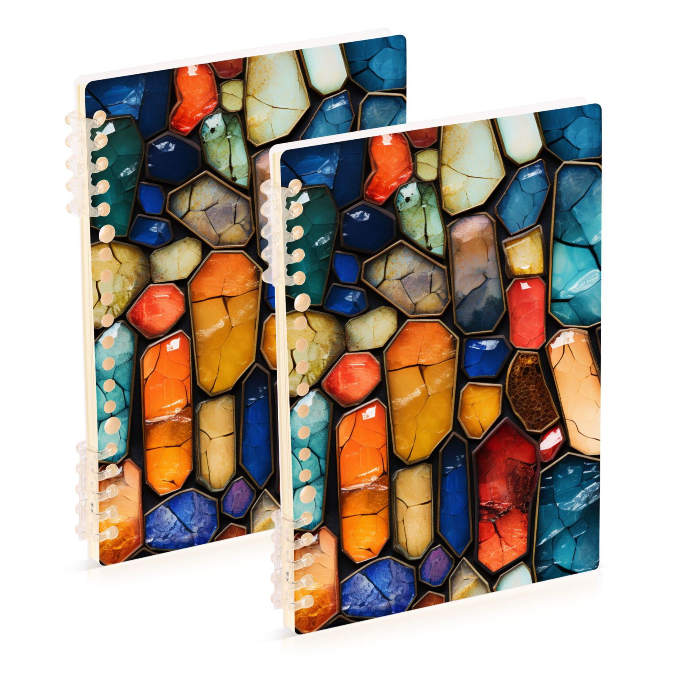 2 Pcs Spiral Notebooks 60 Sheets 120 Pages A5 Journal Notepad 8.3x5.7 ...