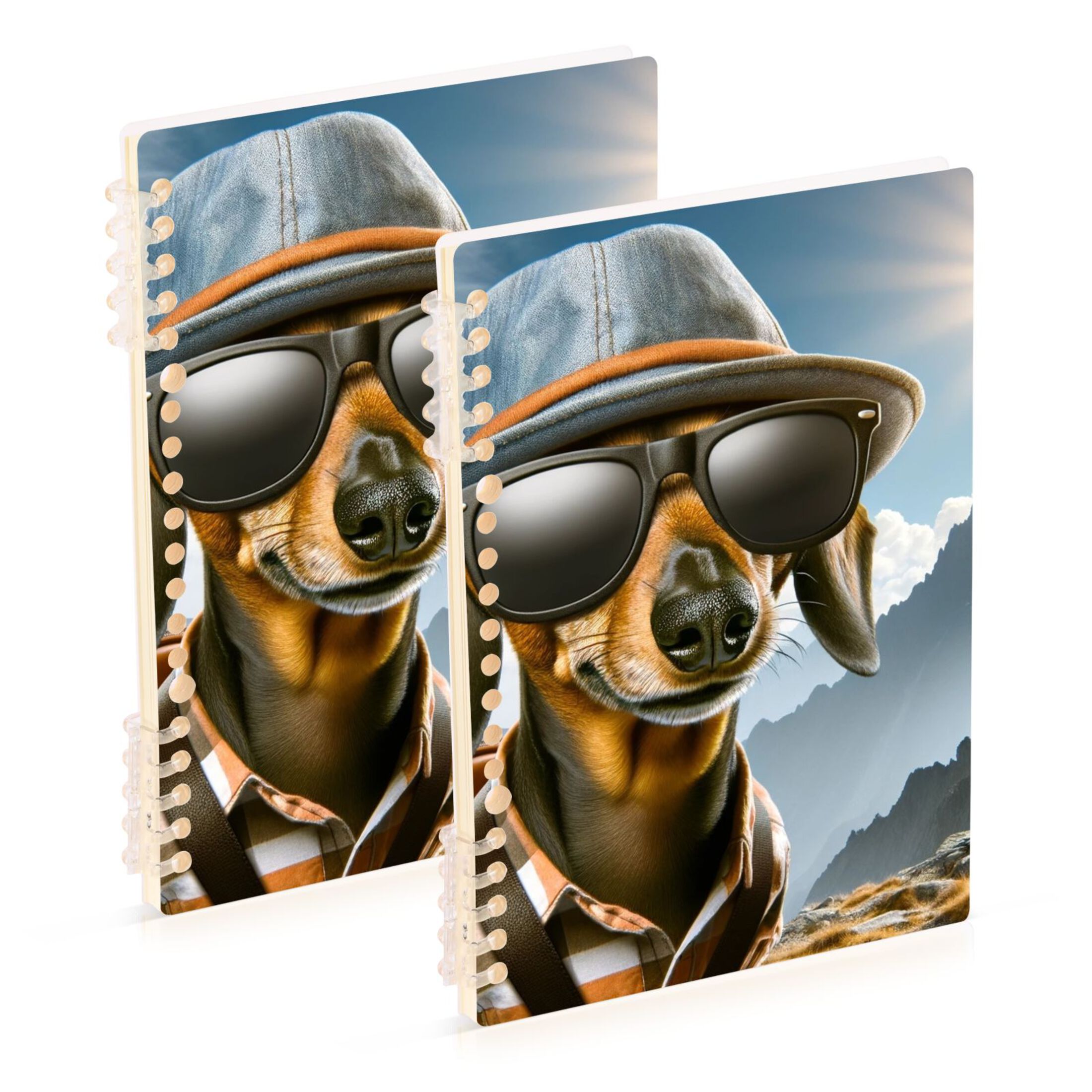 2 Pcs Spiral Notebooks 60 Sheets 120 Pages A5 Journal Notepad 8.3x5.7 ...