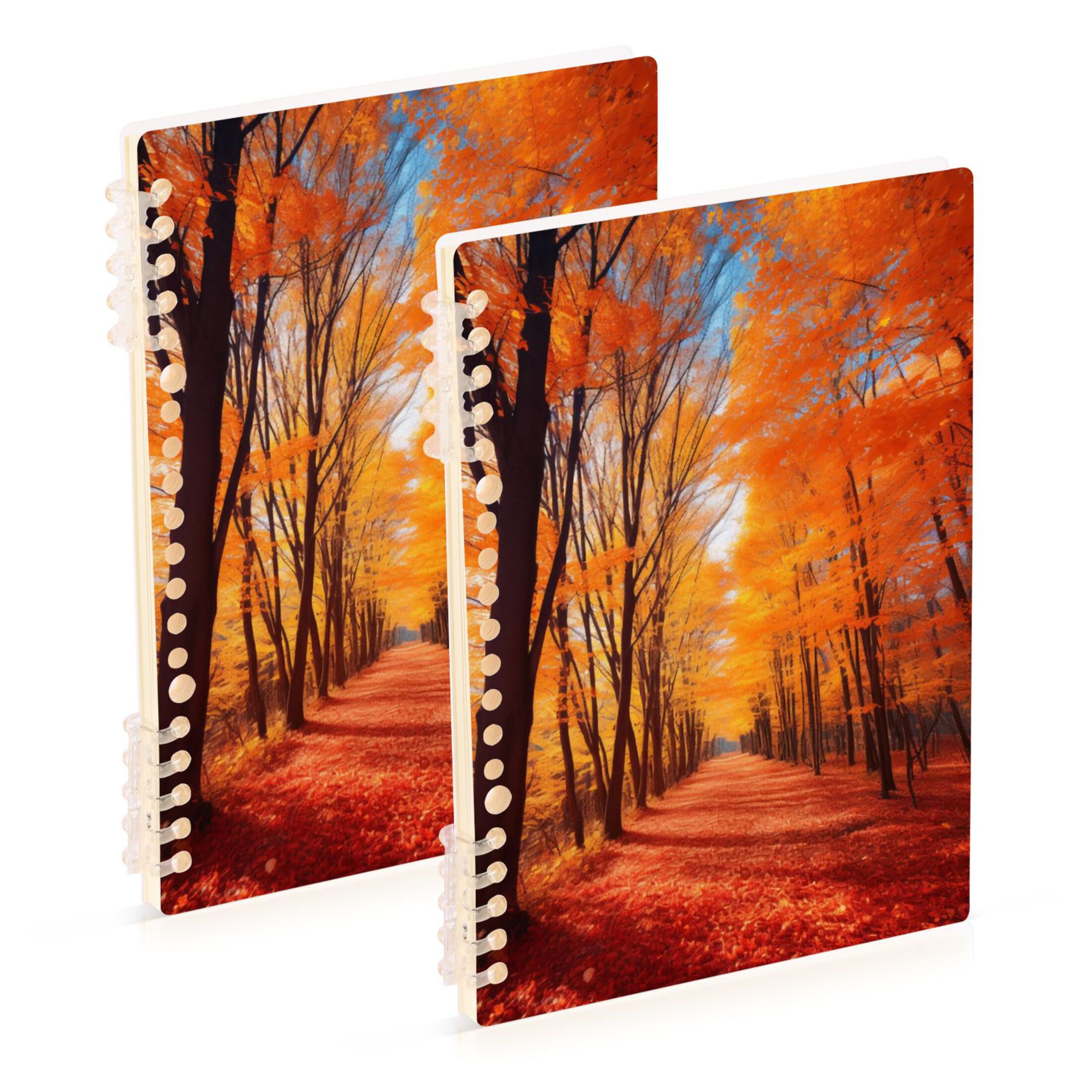 2 Pcs Spiral Notebooks 60 Sheets 120 Pages A5 Journal Notepad 8.3x5.7 ...