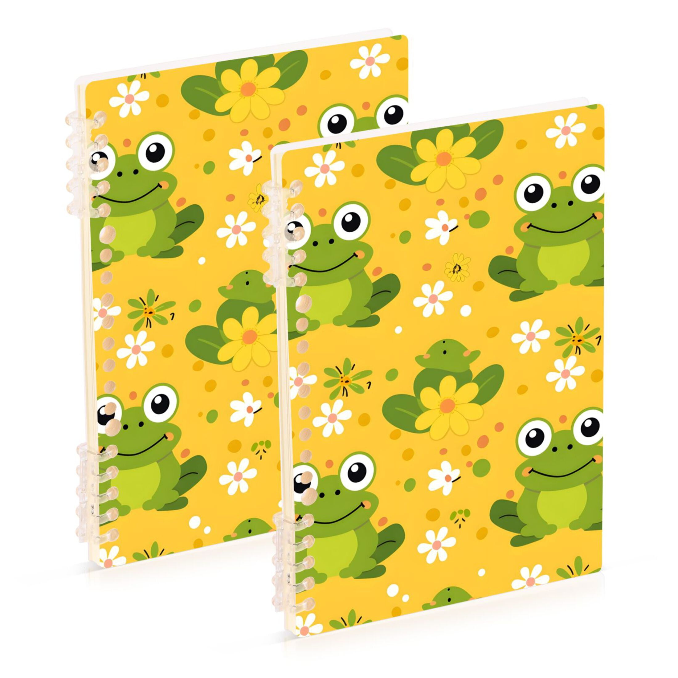 2 Pcs Spiral Notebooks 60 Sheets 120 Pages A5 Journal Notepad 8.3x5.7 ...