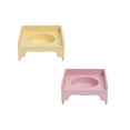 2 Pcs Splicable Pet Cube Bowl Rack for Cats and Dogs, Ceramic Cat Bowl ...