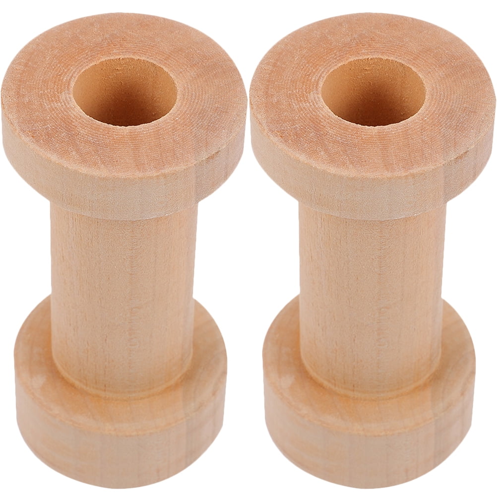 2 Pieces Wooden Spool Rack for Sewing and Embroidery Thread Storage ...