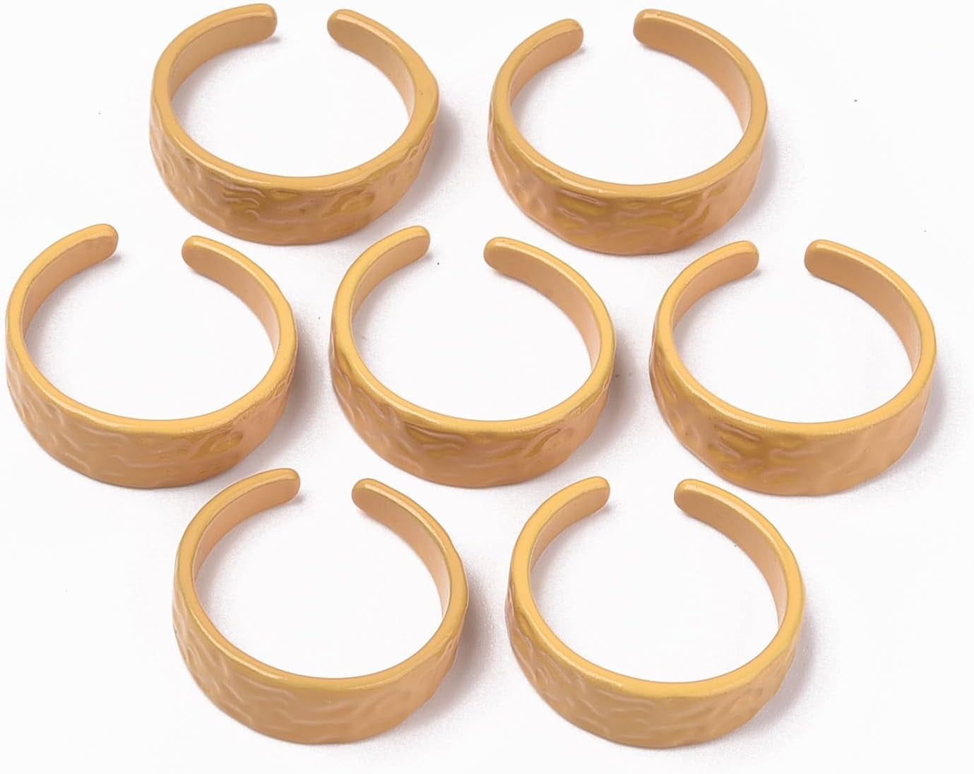 2 Pcs Spray Painted Alloy Peru Cuff Rings Open Rings Peru Metal Rings ...