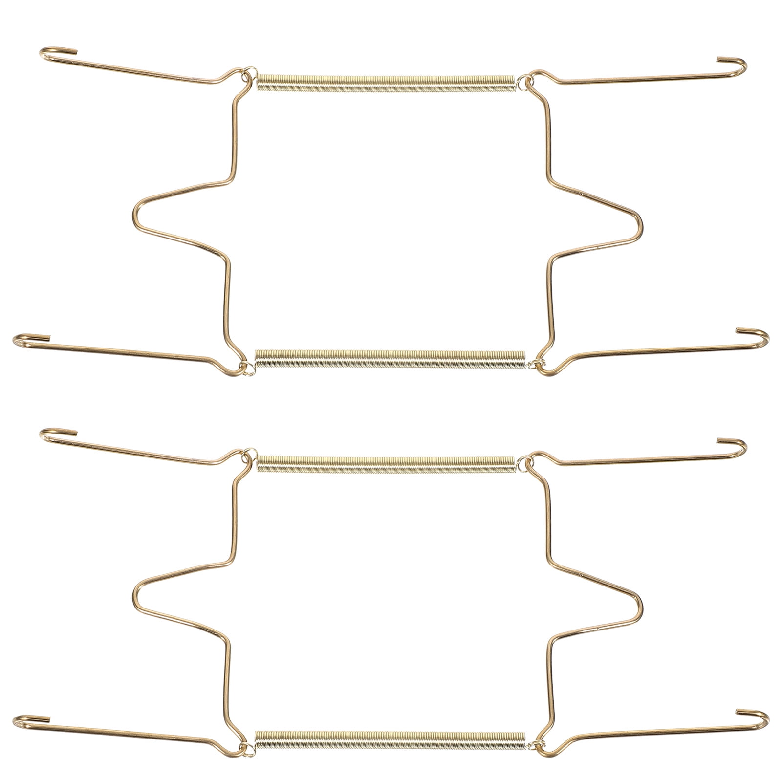 2 Pcs Spring Hanging Pan Hook Display Shelves Plate Stand Decorative ...