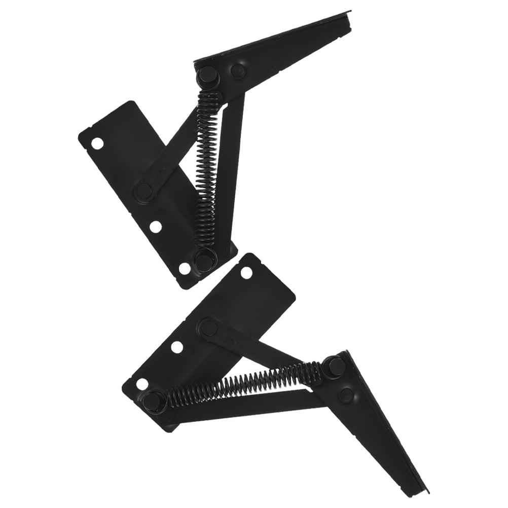 HOOWIFFY Bed Hinge Black 2Pcs 11.8X7.9X1.7In Cold Rolled Steel ...