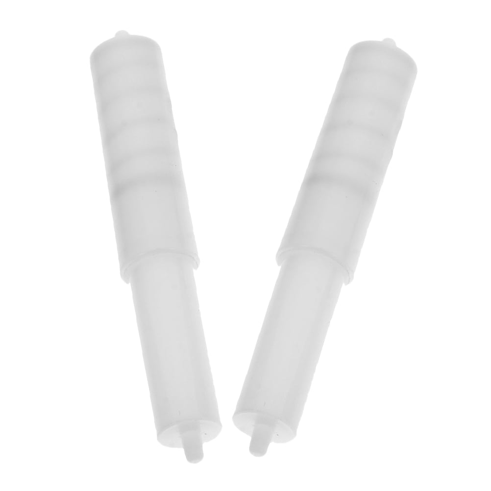 2 Pcs Spring Style Shaft Toilet Paper Holder Roller Kit Seat White ...