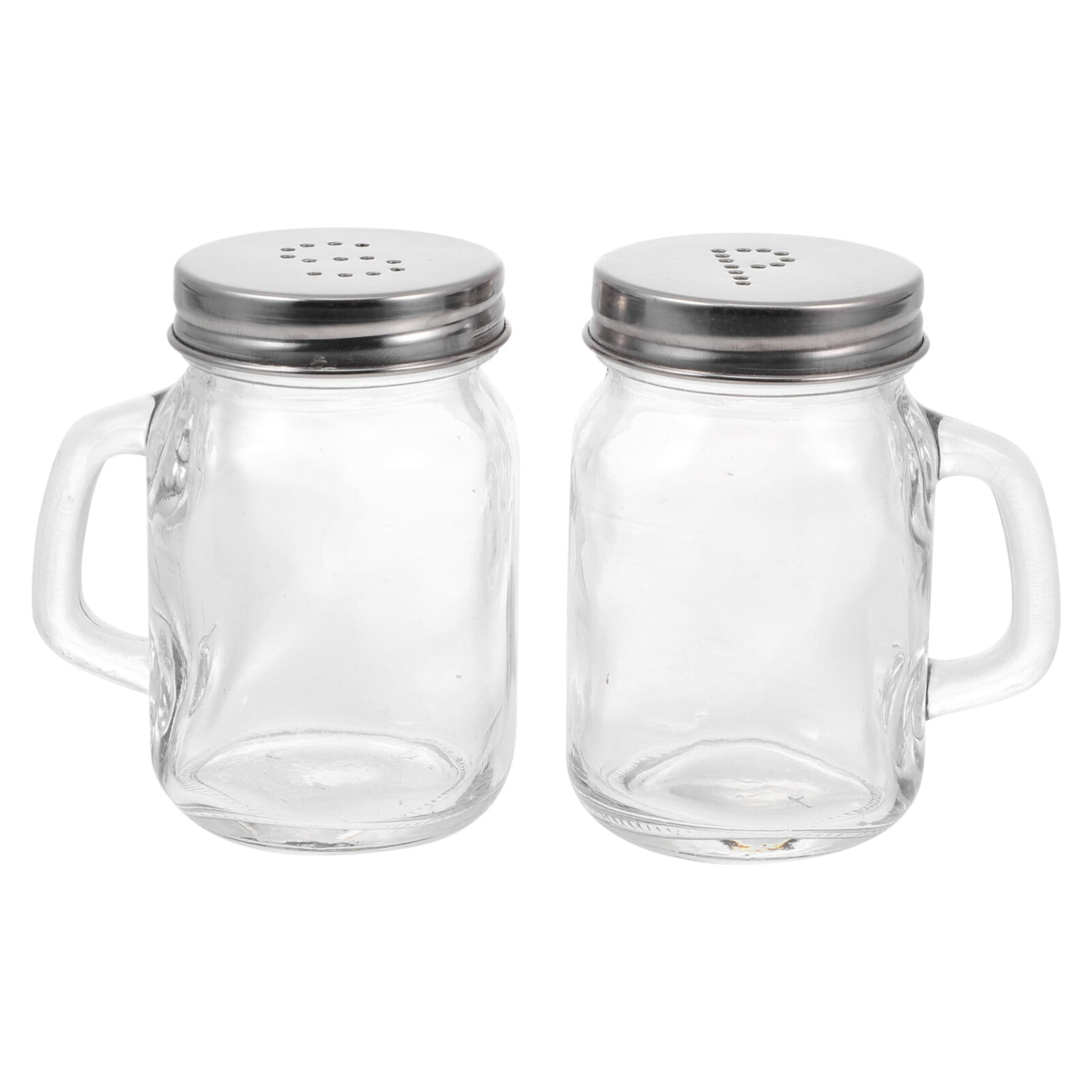 2 Pcs Sprinkler Honey Dispenser Mini Glass Jars Seasoning Storage ...