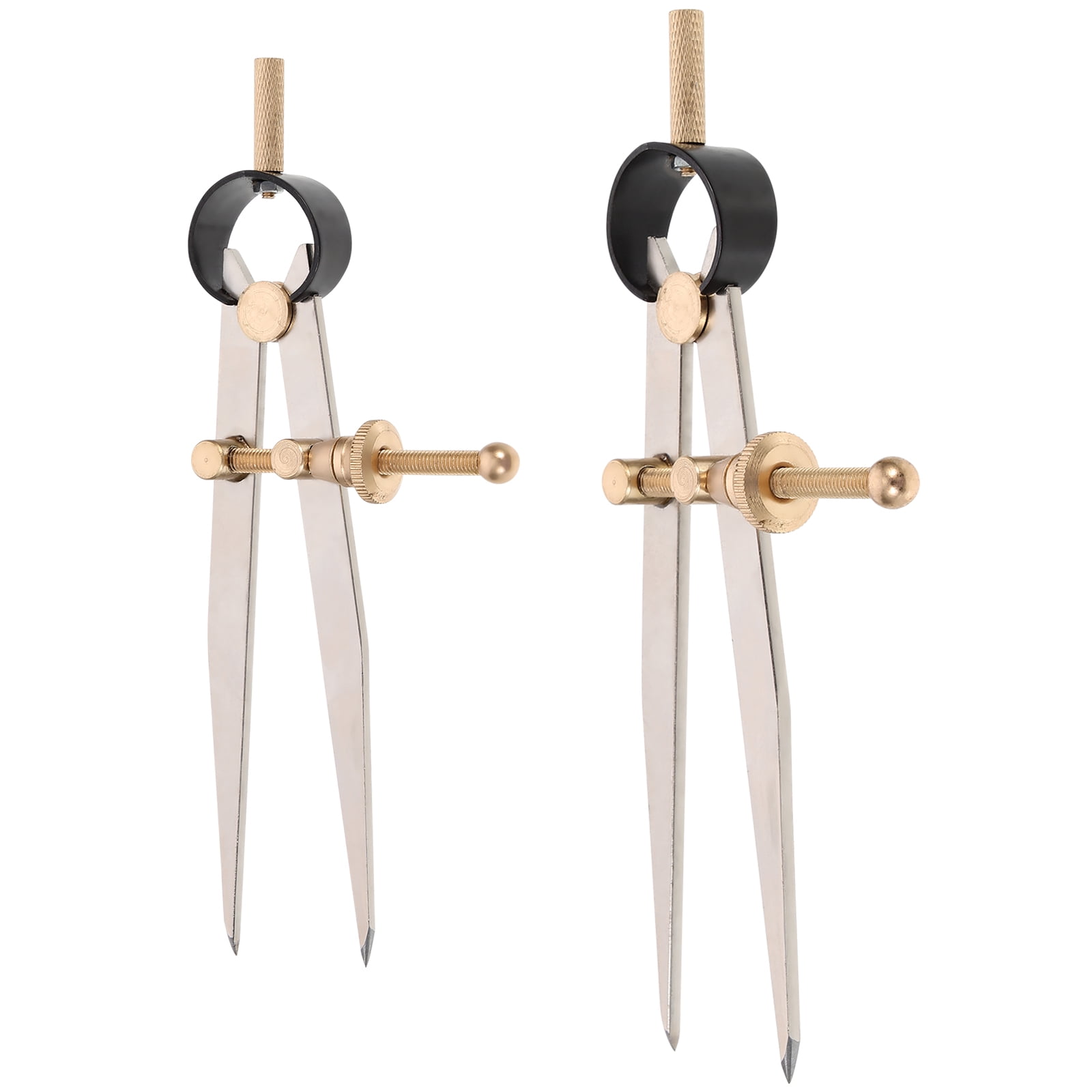 2 Pcs Sprung Drafting Compass Leather-craft Compasses Leathercraft ...