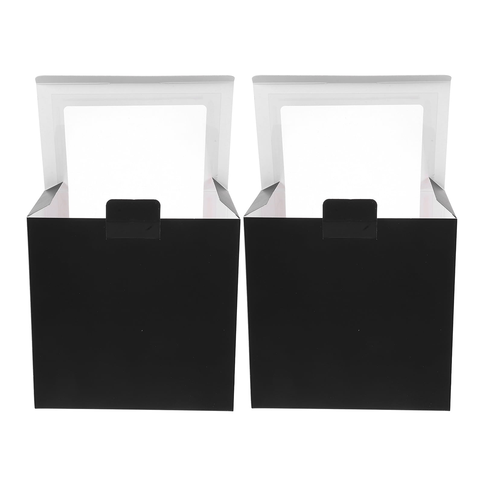 2 Pcs Square Baseball Cap Bookcase Hat Packaging Box Travel - Walmart.com