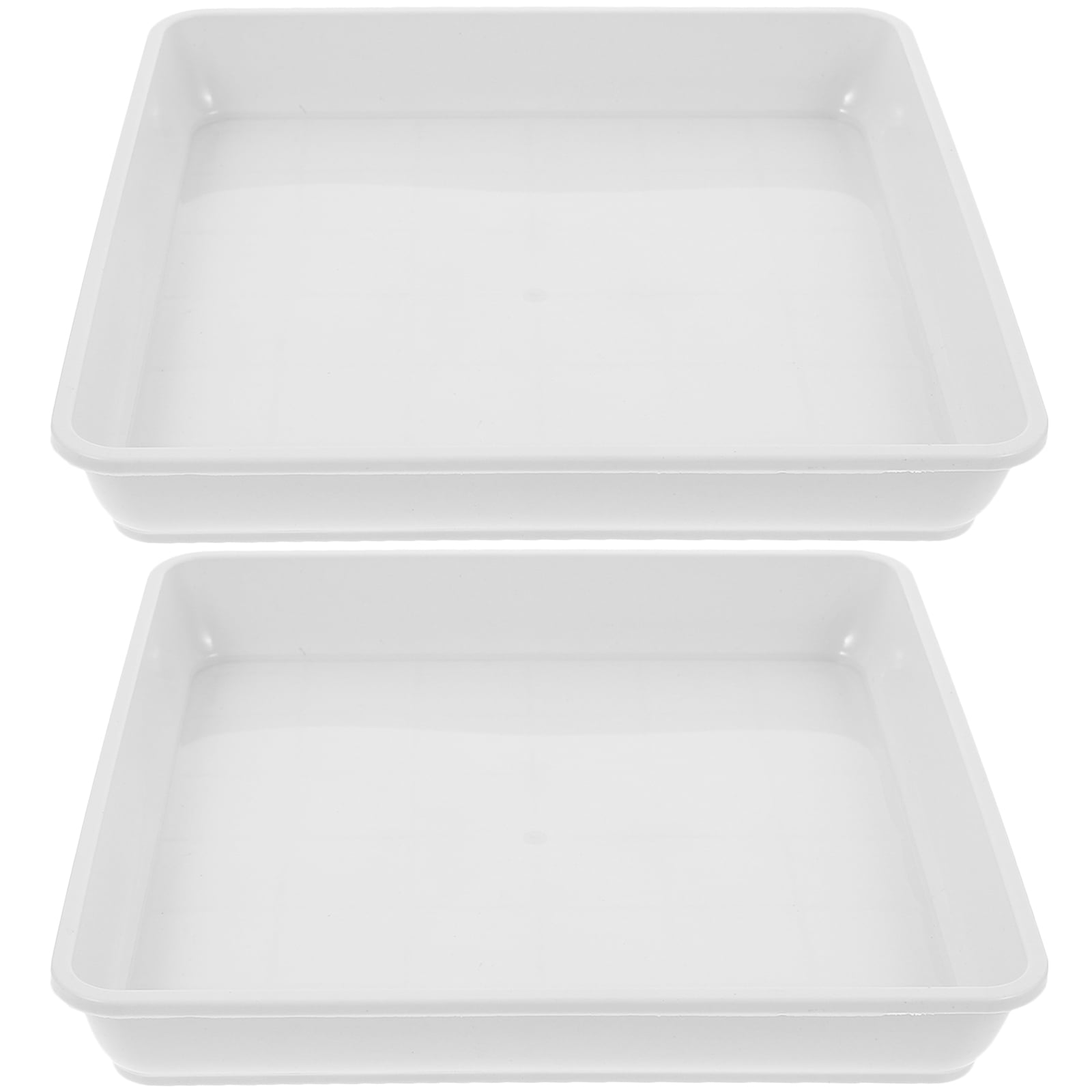 2 Pcs Square Planter Tray Indoor Plants Plant Saucer Drip Tray Plant ...