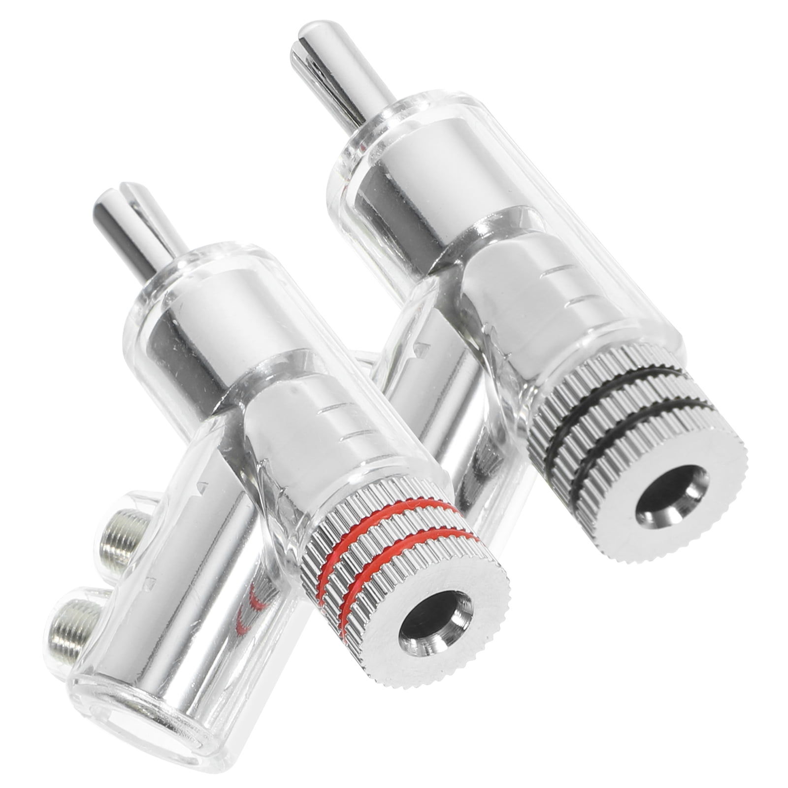2 Pcs Stackable Banana Plugs Adapter Hi-Fi Speaker Cable Connector ...