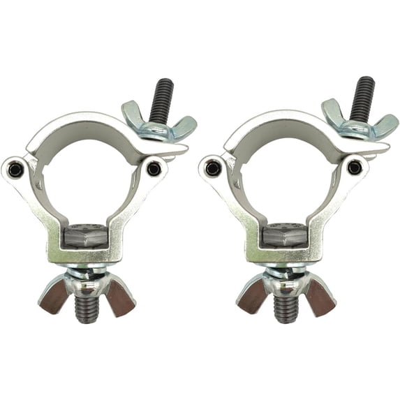 2 Pcs Stage Light Clamp 1-1/2 Inch Lighting truss Clamps Heavy Duty ...