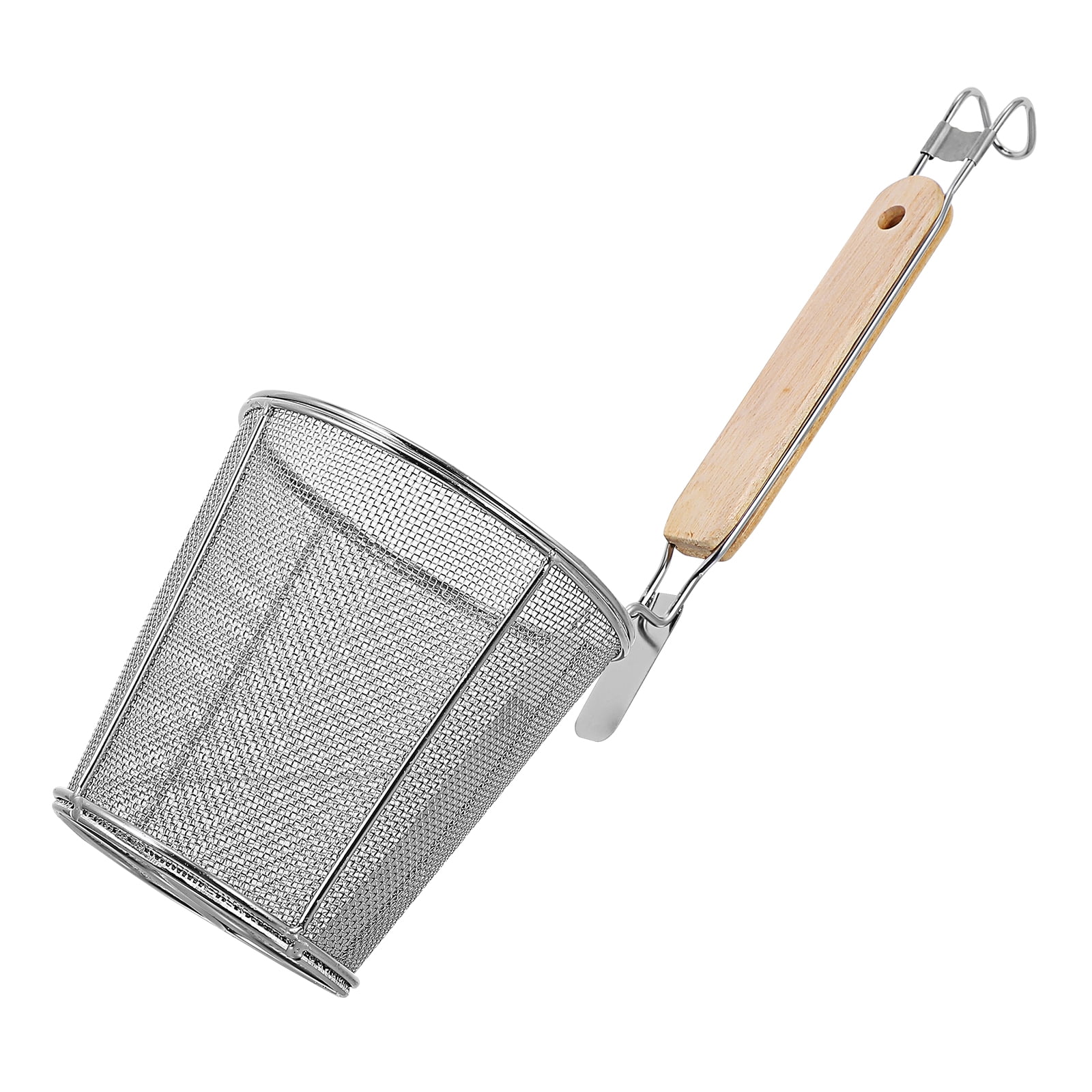 2 Pcs Stainless Steel Colander Mesh Strainer Spoon Skimmer Tweezers ...