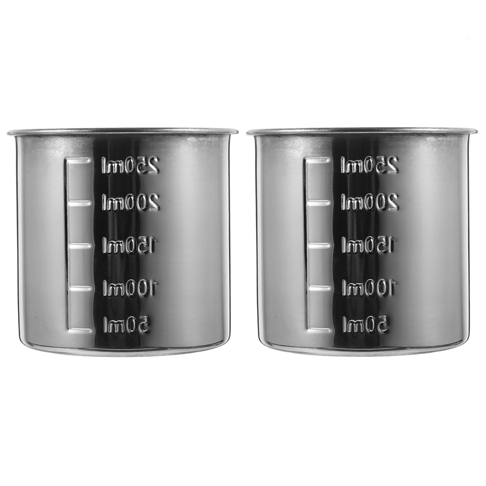 2 Pcs Stainless Steel Graduation Measuring Cup Rice (304 7cm Without ...