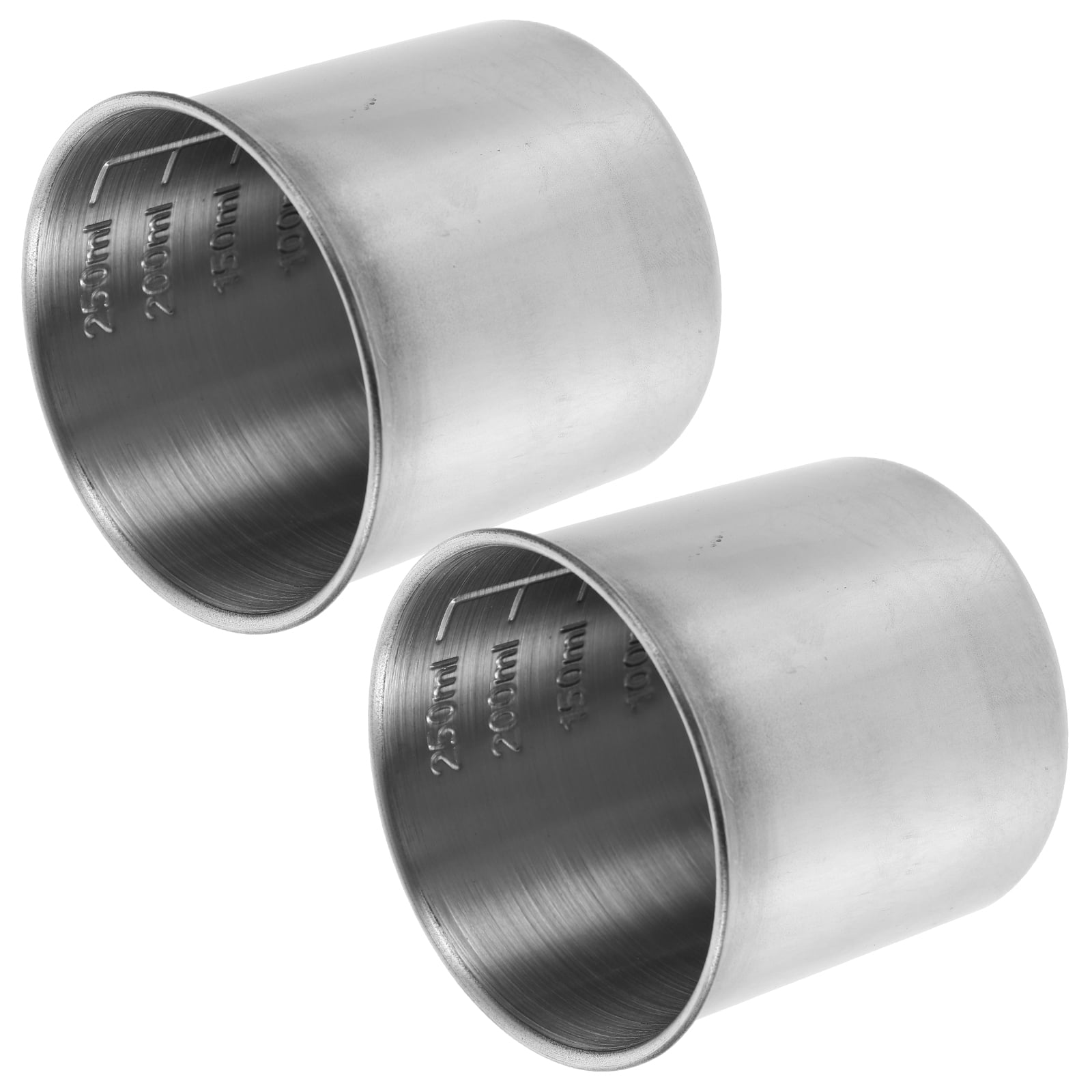 2 Pcs Stainless Steel Graduation Measuring Cup Rice (304 7cm Without ...