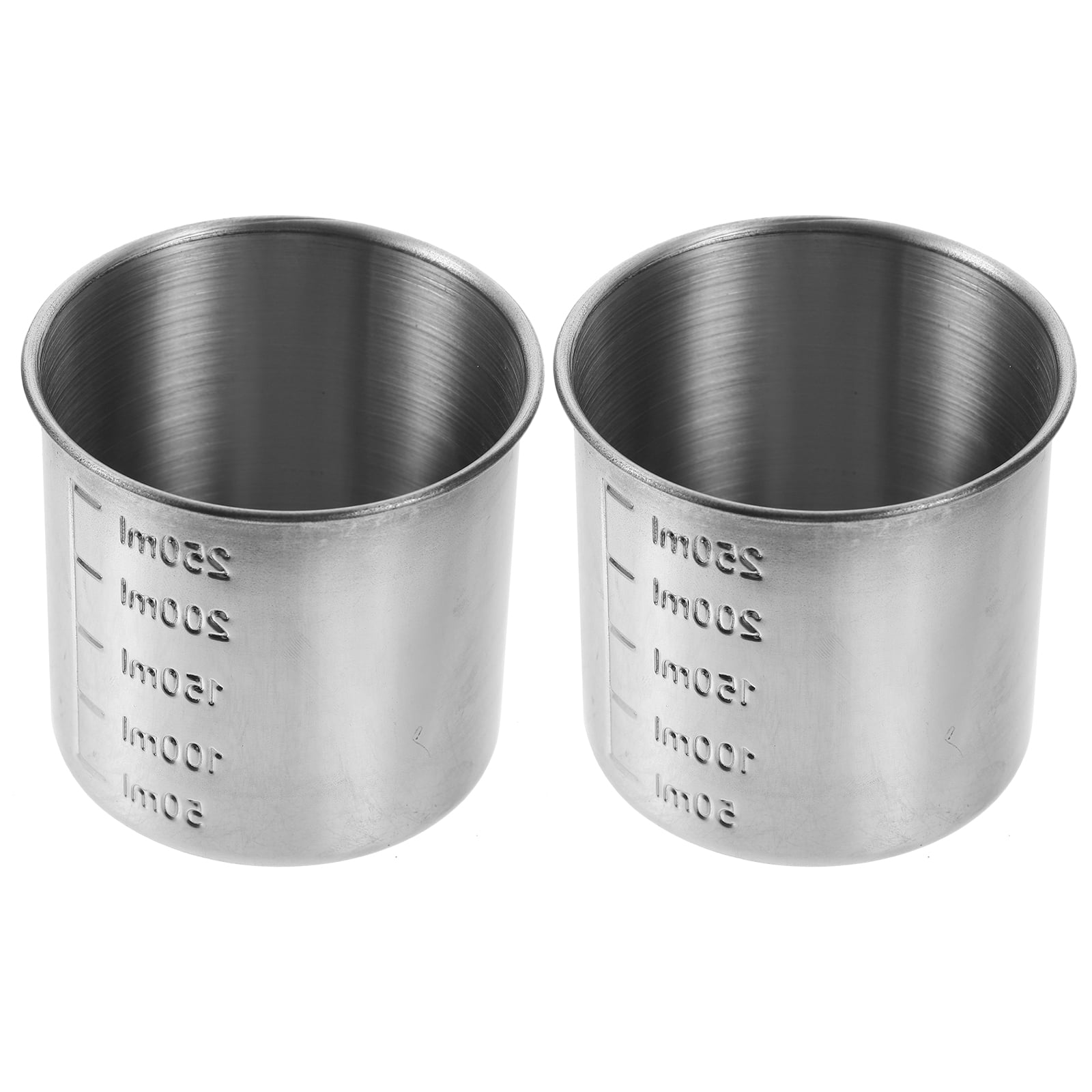 2 Pcs Stainless Steel Graduation Measuring Cup Rice (304 7cm Without ...