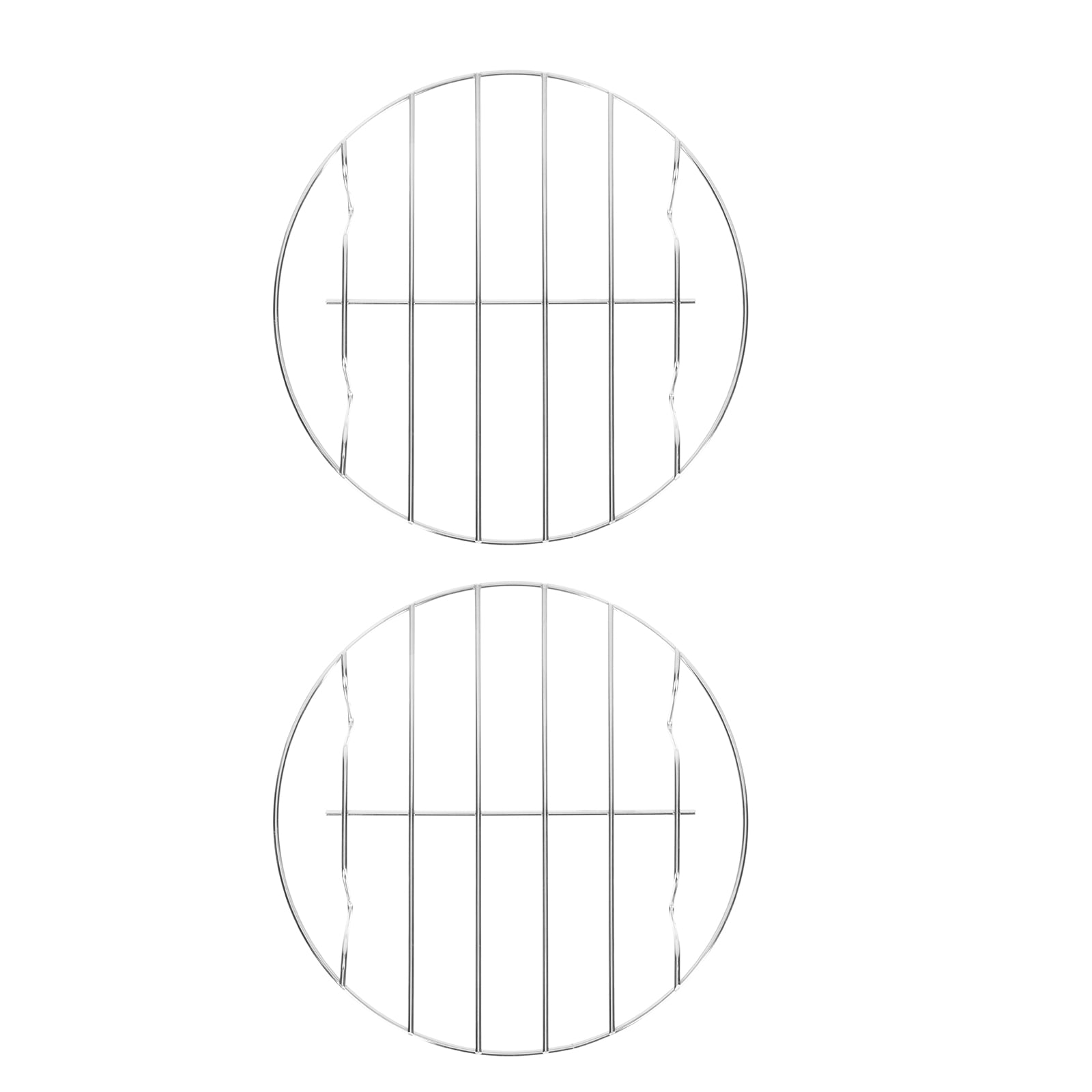 2 Pcs Stainless Steel Grill Air Fryer Steam Rack Griddle Accessories ...
