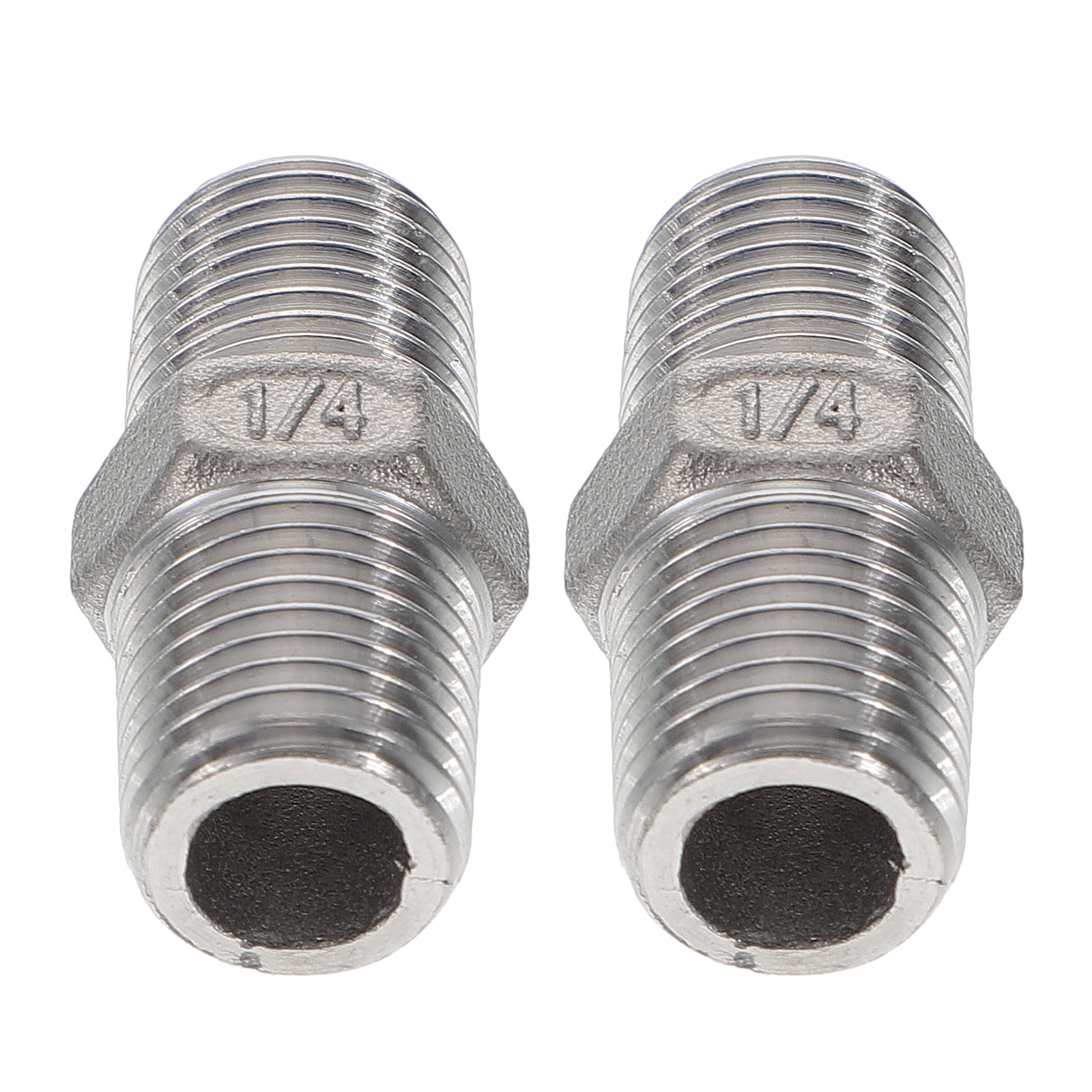 2 Pcs Stainless Steel Joint Male to Hose Adapter Water Fitting ...