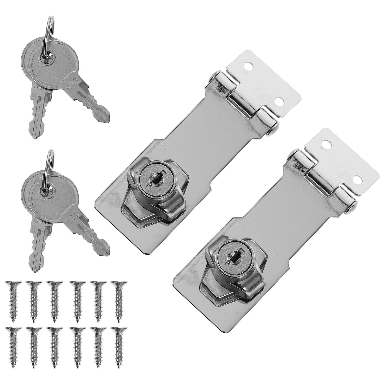 2 Pcs Stainless Steel Lock Door Locks Chain Drawer for Drawers Office ...