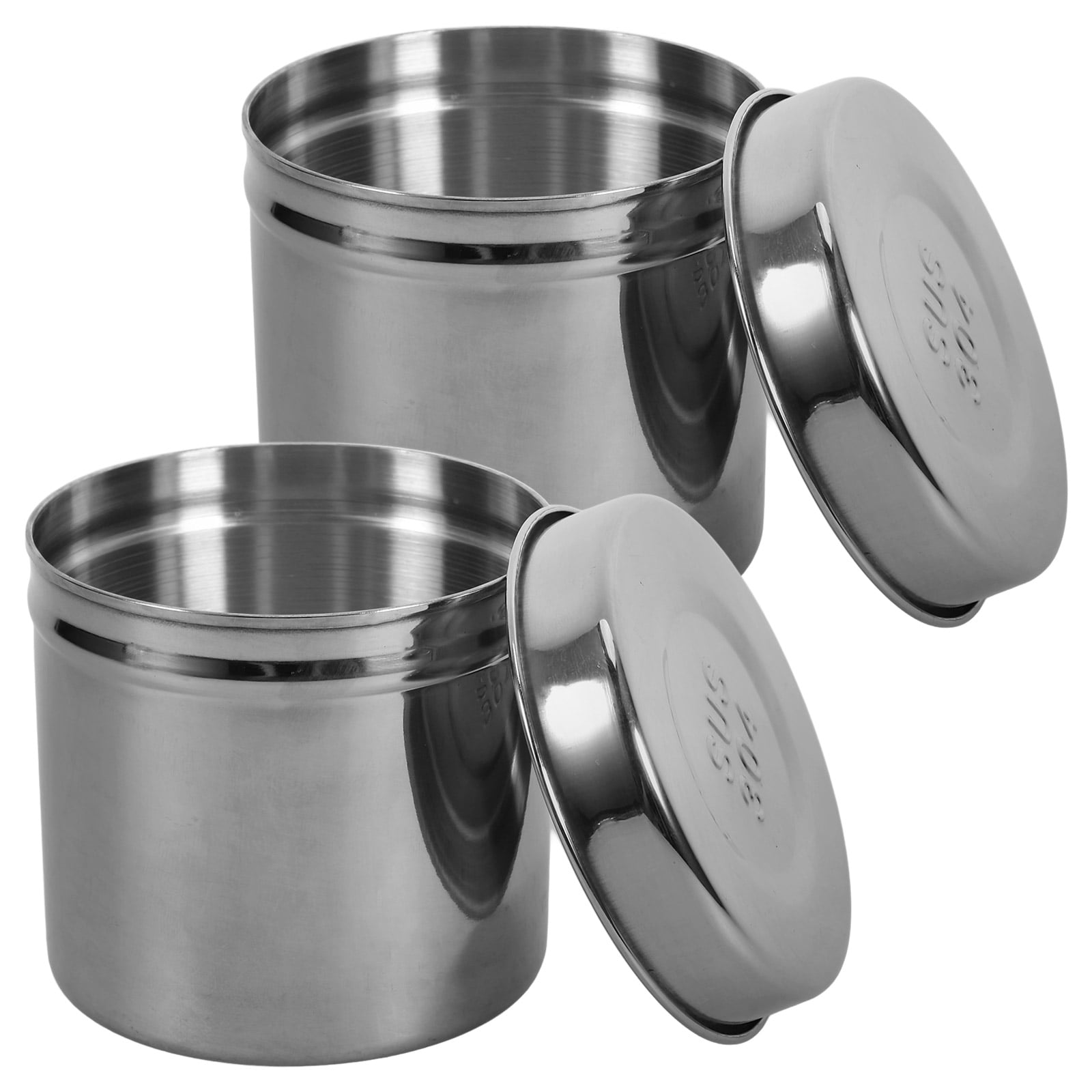 2pcs Stainless Steel Ointment Jars Iodine Resistant Gauze Holder ...