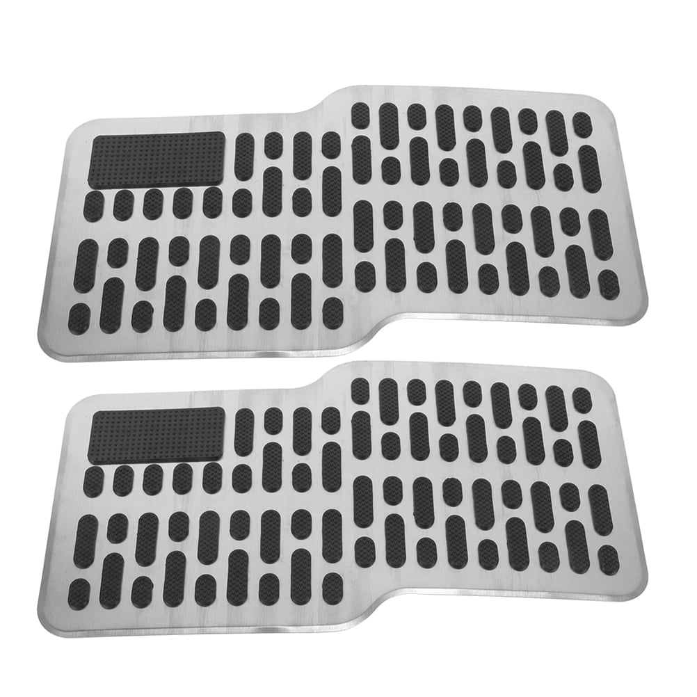 2 Pcs Stainless Steel Pedal Clutch Brake Pad Car Brake Pedal Vehicle ...