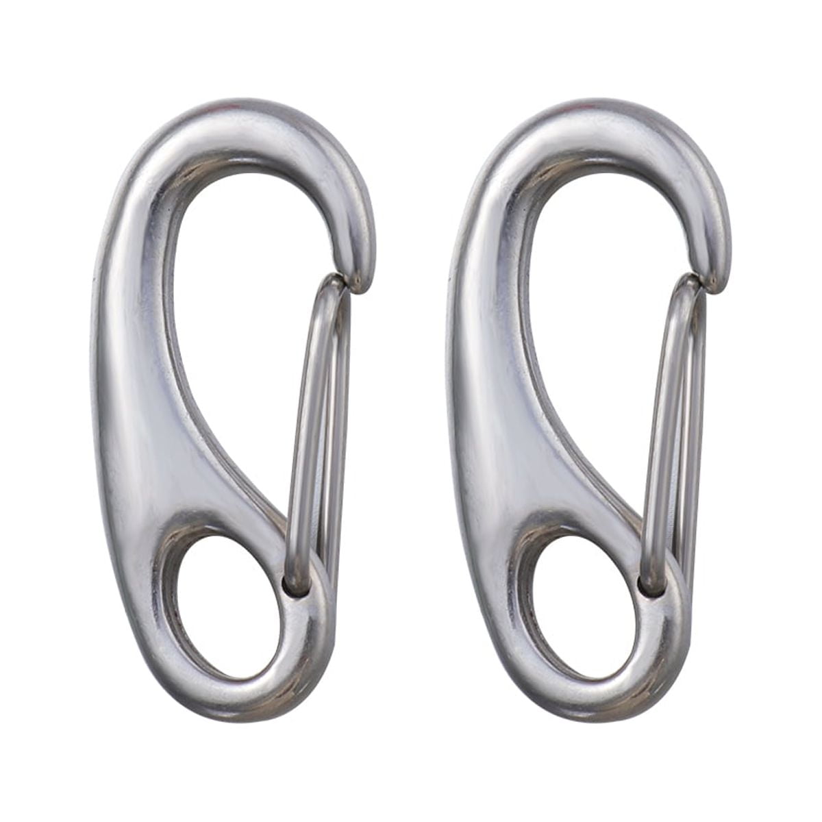 2 Pcs Stainless Steel Pet ID Tag Quick Clips Clamps For Dogs and Cats ...