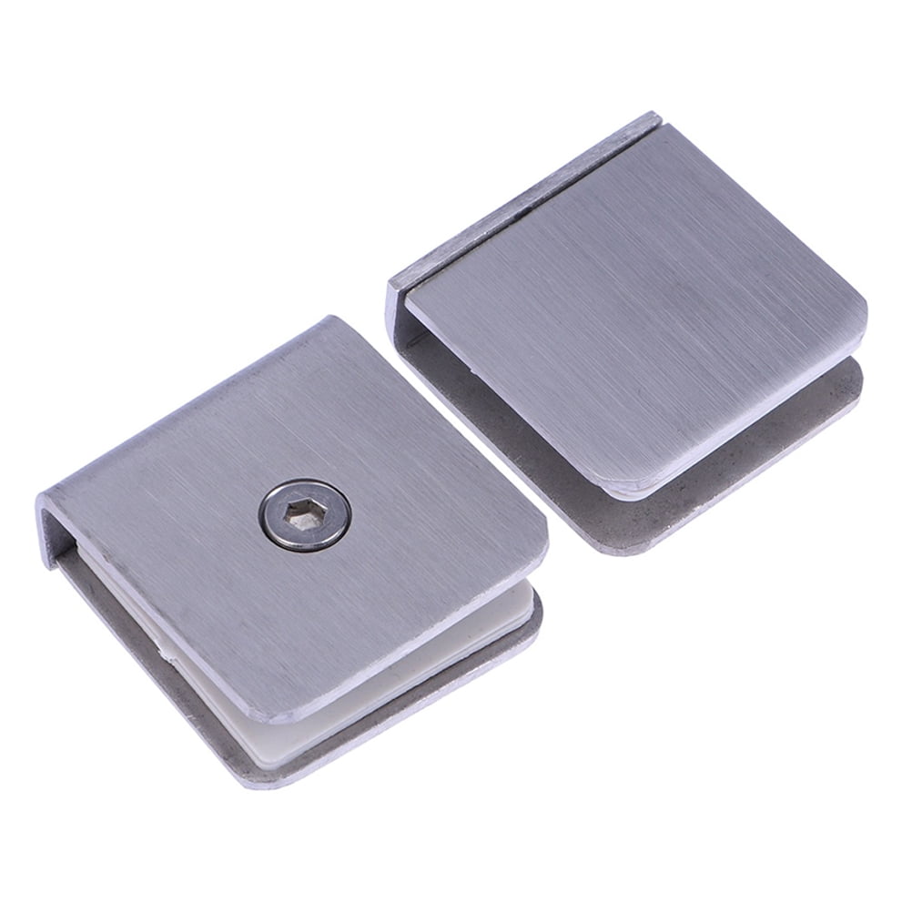 2 Pcs Stainless Steel Retaining Clip The Mirror Shelf Holders Metal ...